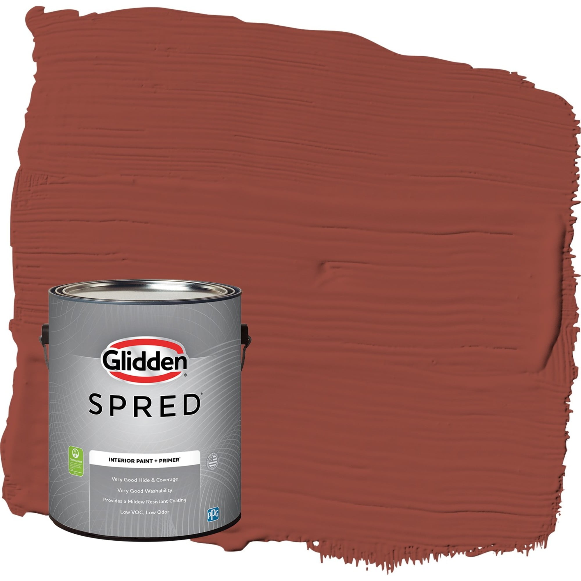 Glidden Spred Cedar Chest / Red Eggshell Interior Paint with Primer, 1 ...