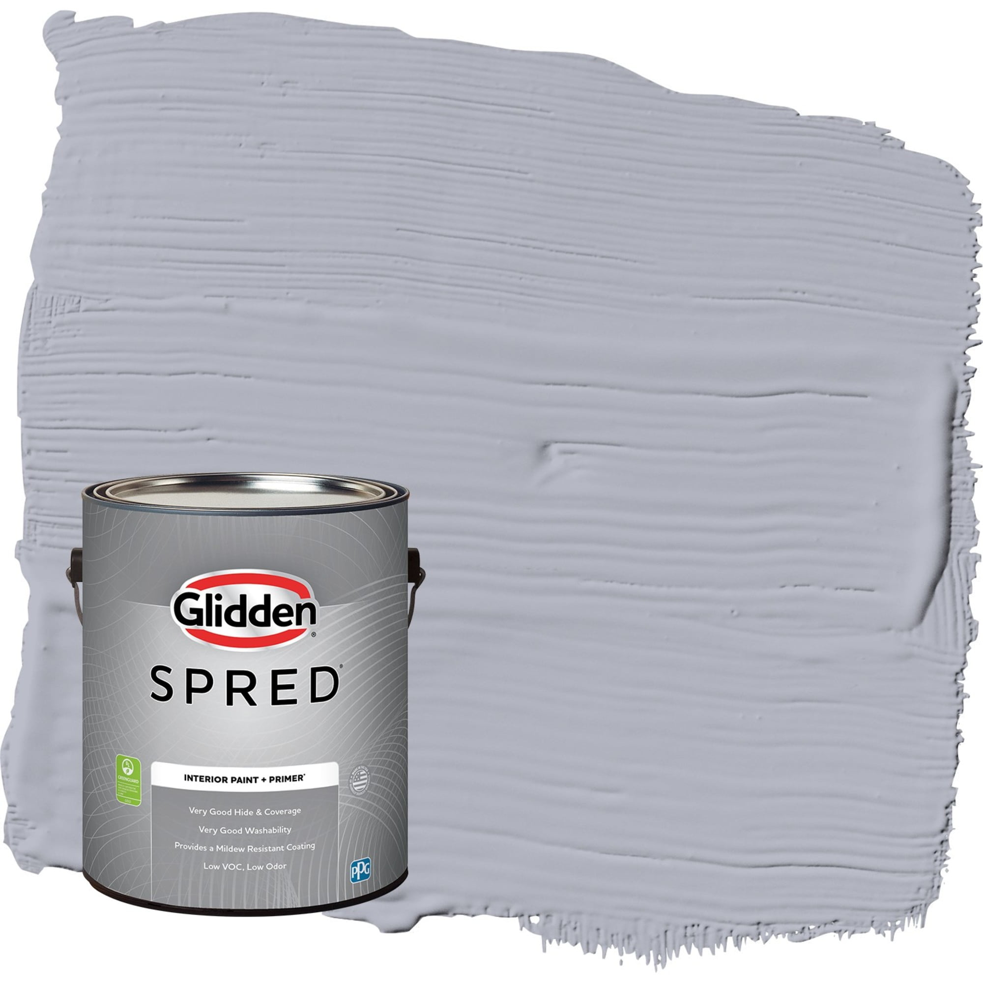 Glidden Spred Glistening Gray / Grey, Eggshell Interior Paint with ...