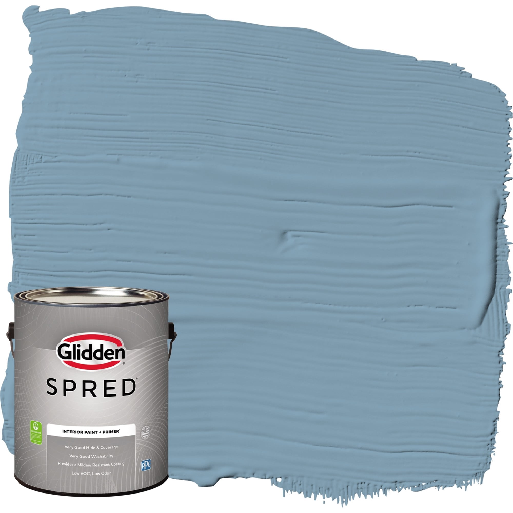 Glidden Spred Interior Paint & Primer Americana / Blue, Eggshell, 1 ...