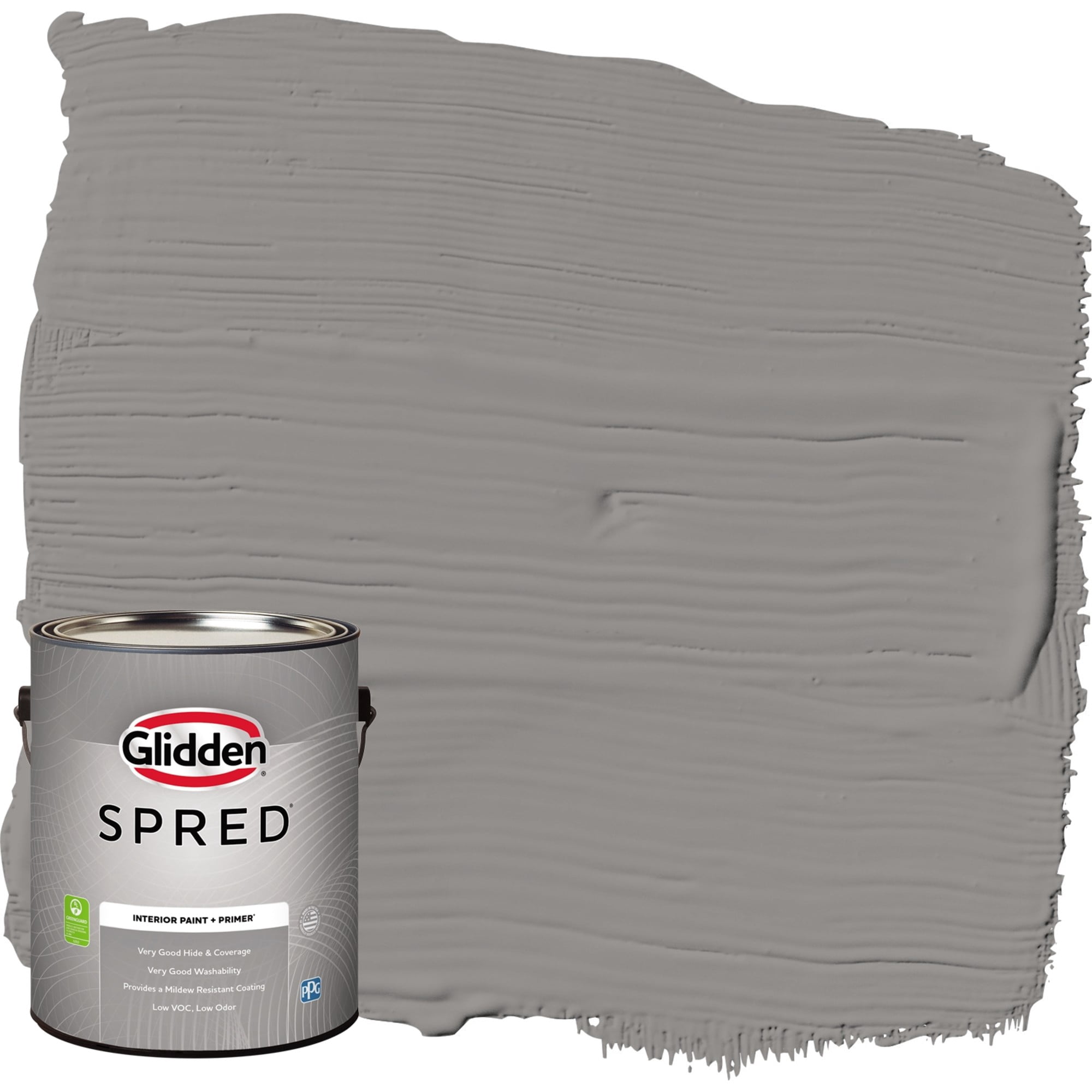 Glidden Spred Interior Paint & Primer Antique Silver / Grey, Semi Gloss ...