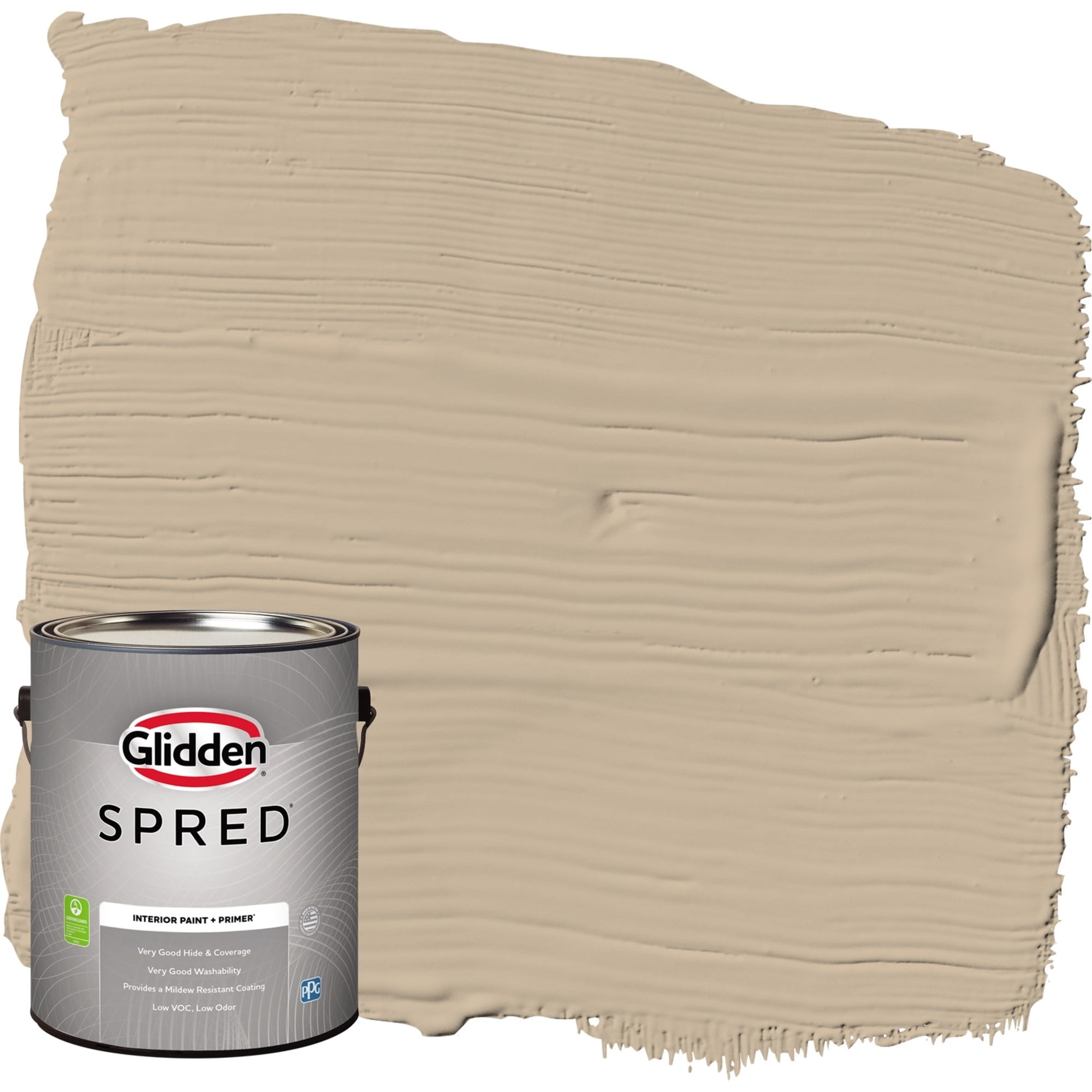 Glidden Spred Interior Paint & Primer Best Beige, Flat, 1 Gallon ...