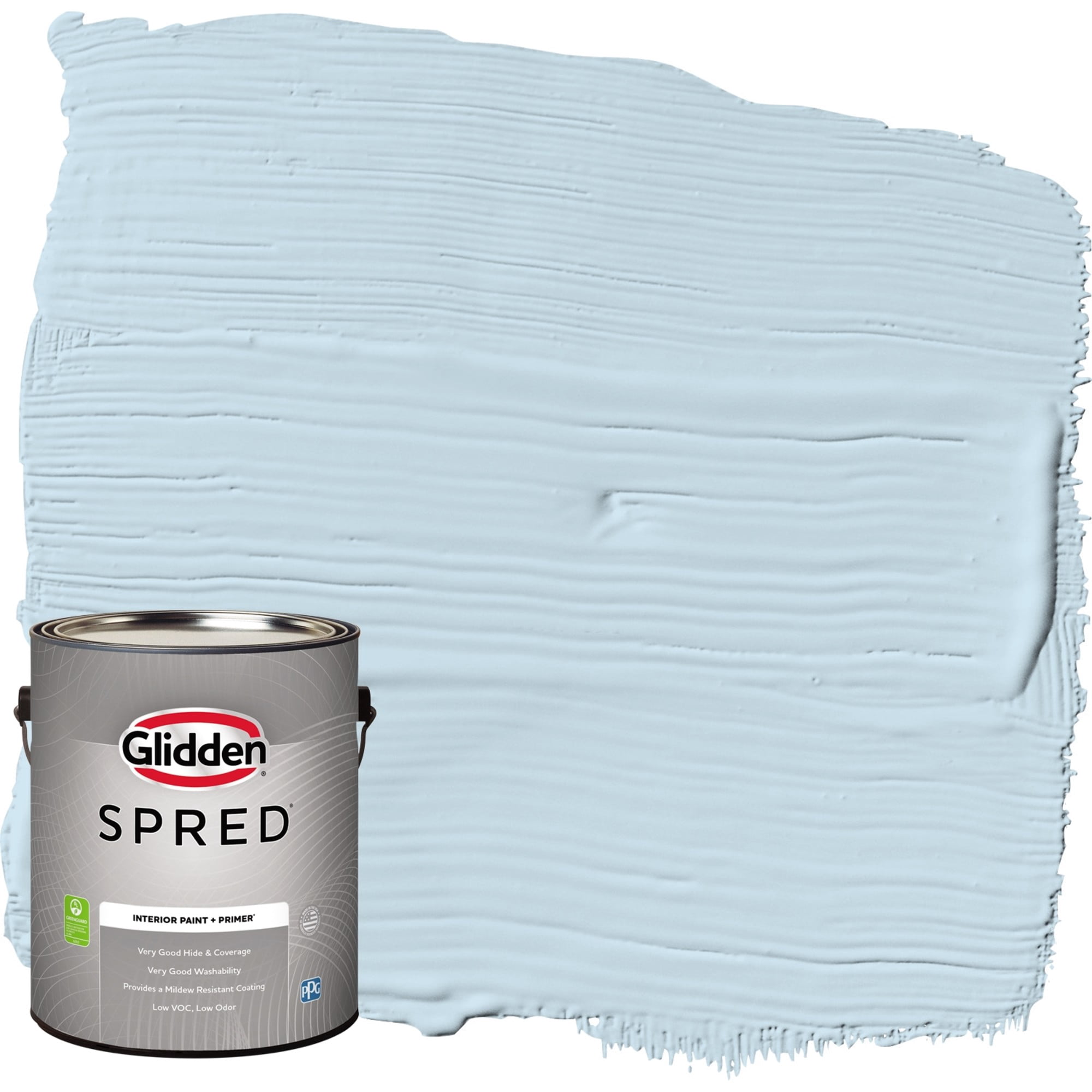 Glidden Spred Interior Paint & Primer Blue Pearl, Flat, 1 Gallon ...