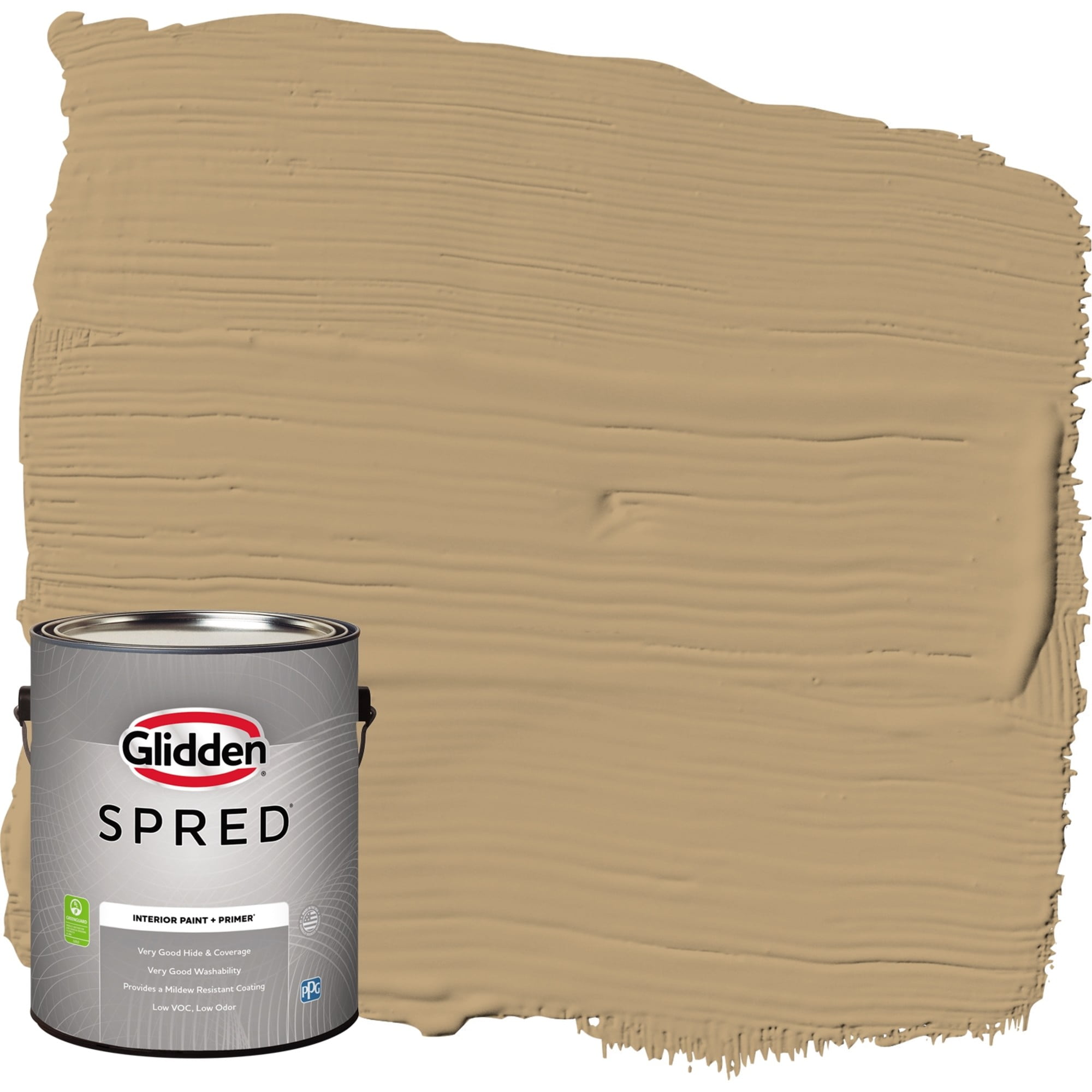 Glidden Spred Interior Paint & Primer Earthy Ocher / Beige, Flat, 1 ...