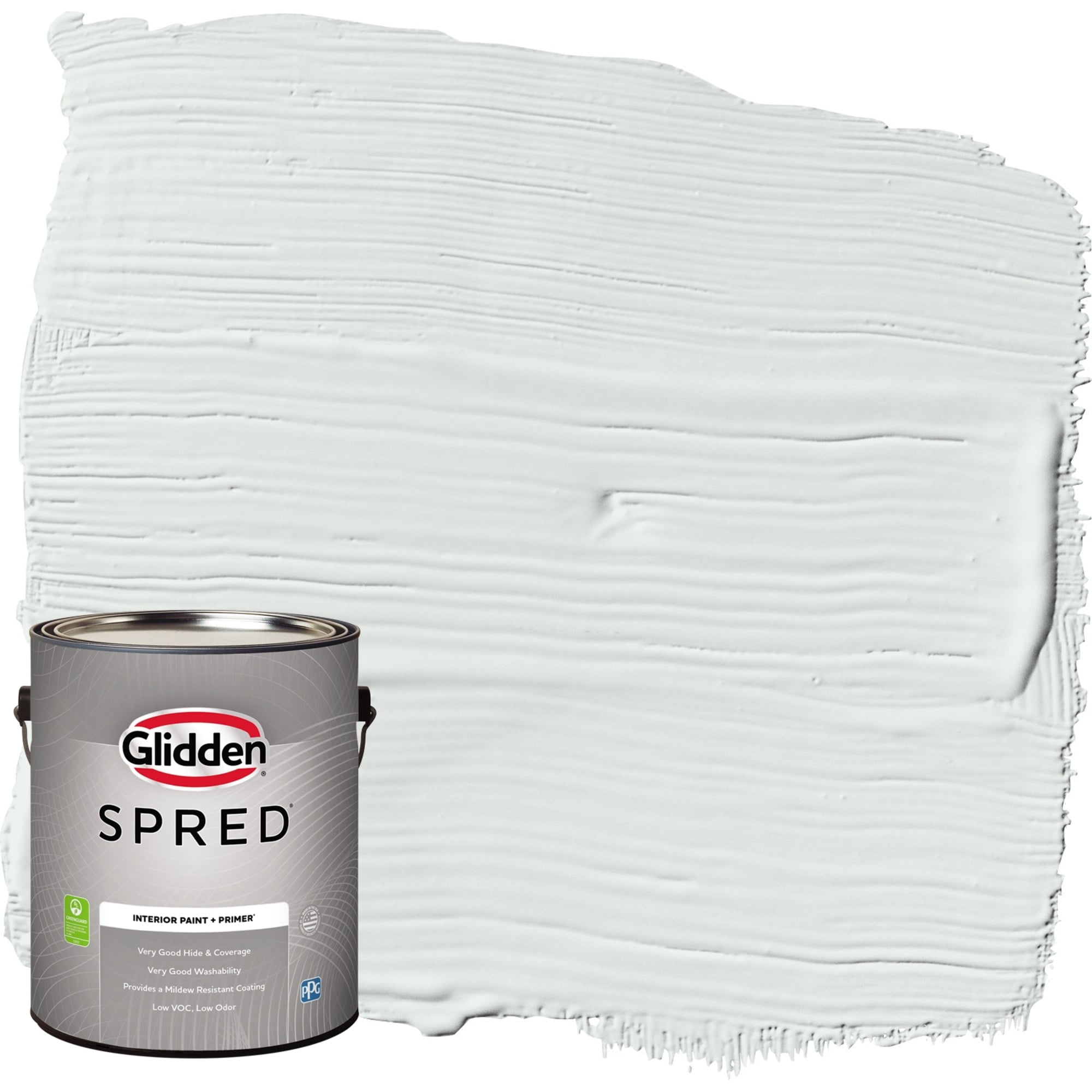 Glidden Spred Interior Paint & Primer Icy Bay / Off-White, Flat, 1 ...