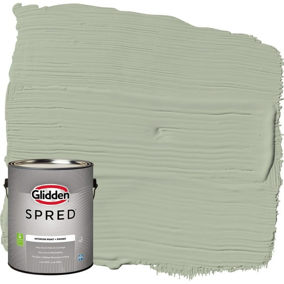 Glidden Spred Interior Paint & Primer Light Sage / Green, Flat, 1 ...
