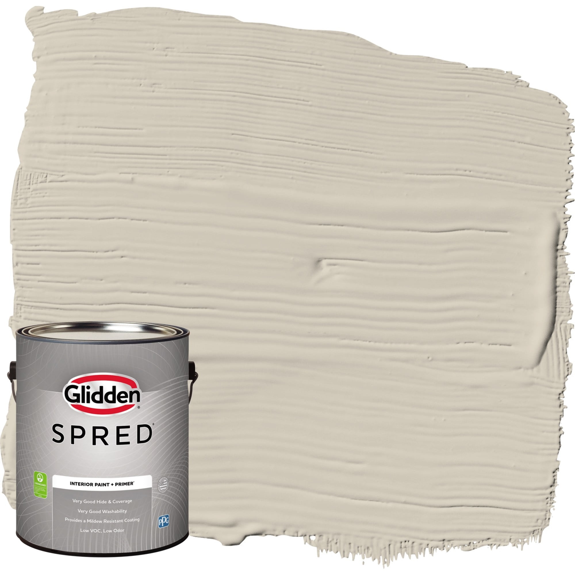 Glidden Spred Interior Paint & Primer Moth Gray / Grey, Flat, 1 Gallon ...