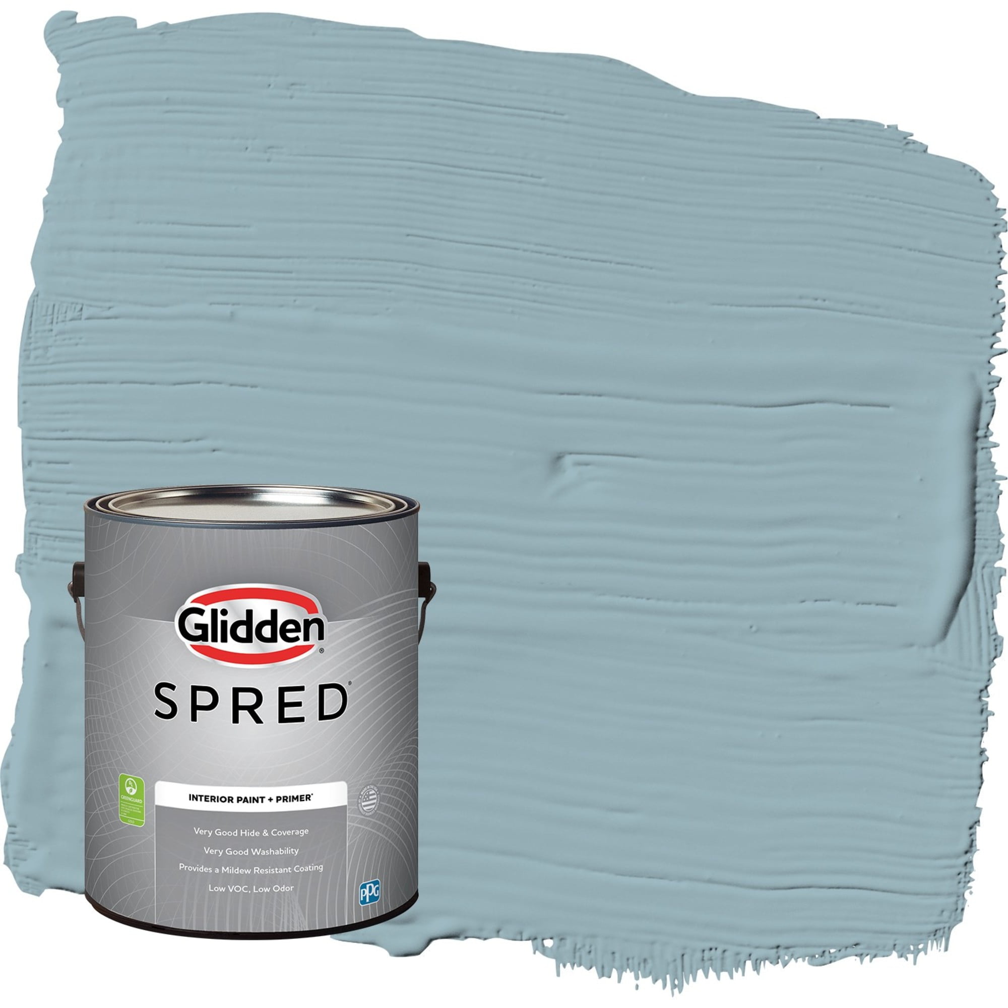 Glidden Spred Mountain Stream / Blue, Eggshell Interior Paint with ...