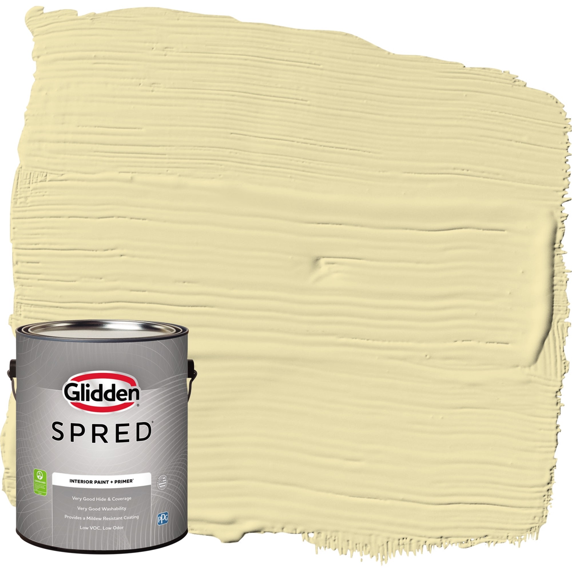 Glidden Spred Interior Paint & Primer Star Bright / Green, Flat, 1 ...