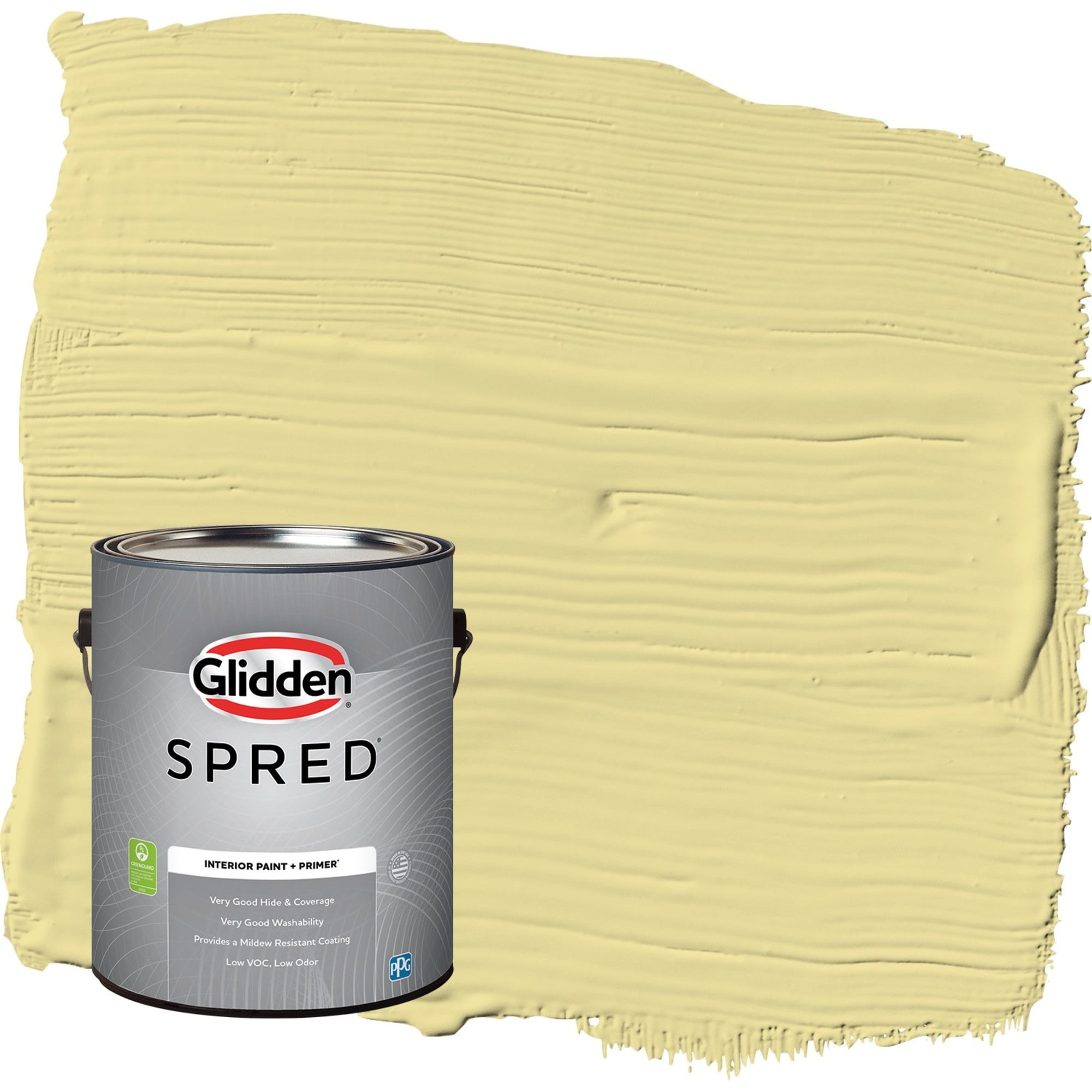 Glidden Spred Subtle Sunshine / Green Eggshell Interior Paint with ...