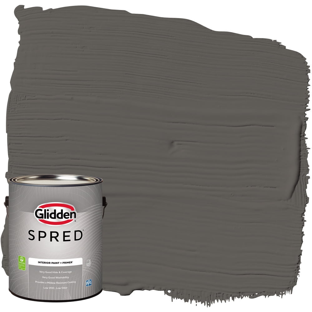 Glidden Spred Interior Paint Stone's Throw / Gray, Flat, 1 Gallon ...