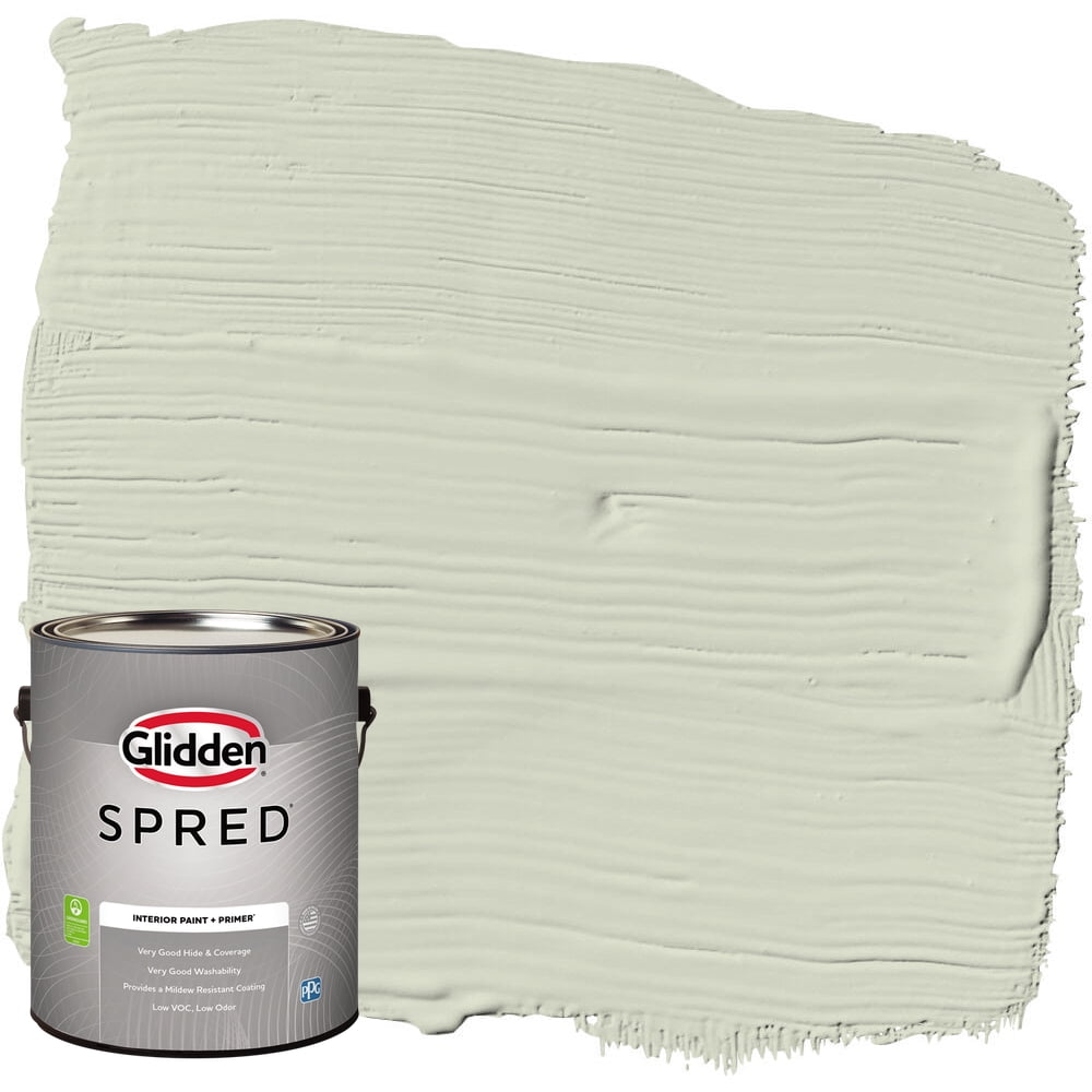 Glidden Spred Interior Paint White Sage / Green, Flat, 1 Gallon ...