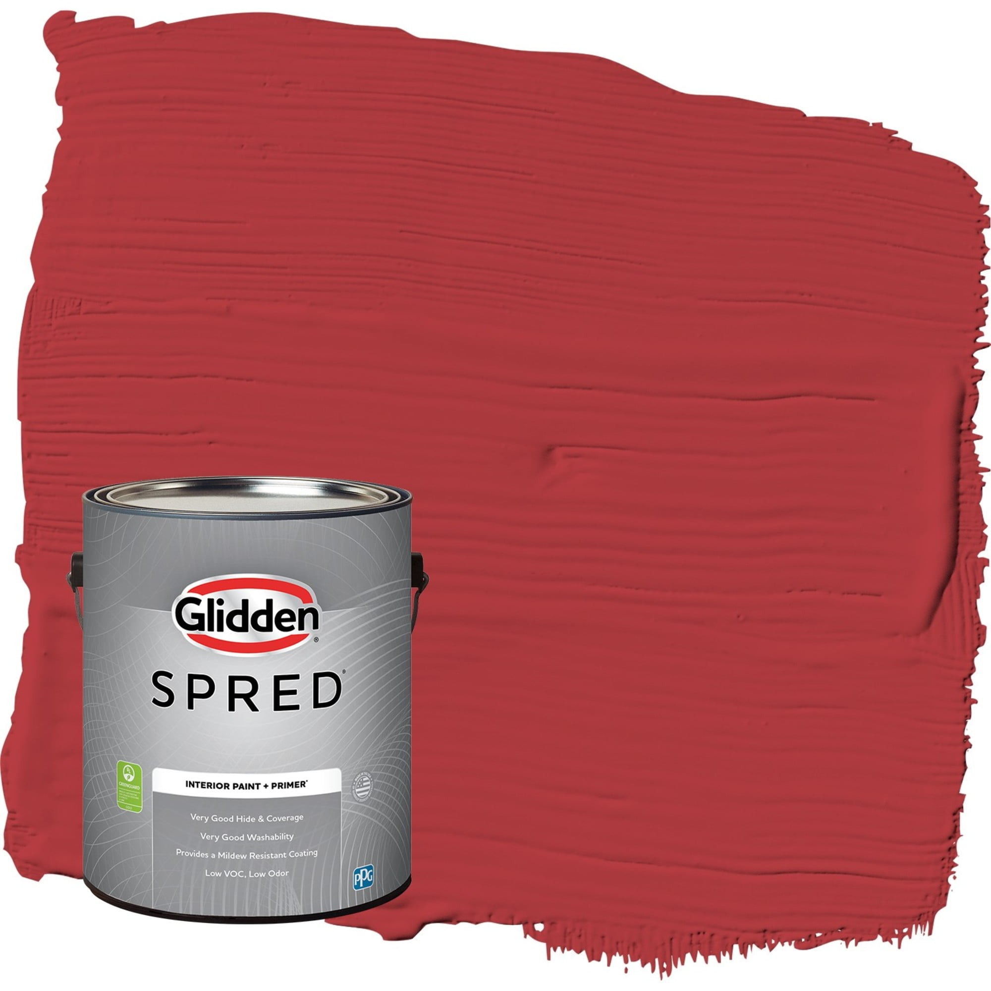 Glidden Spred Red Gumball / Red, Eggshell Interior Paint with Primer, 1 ...
