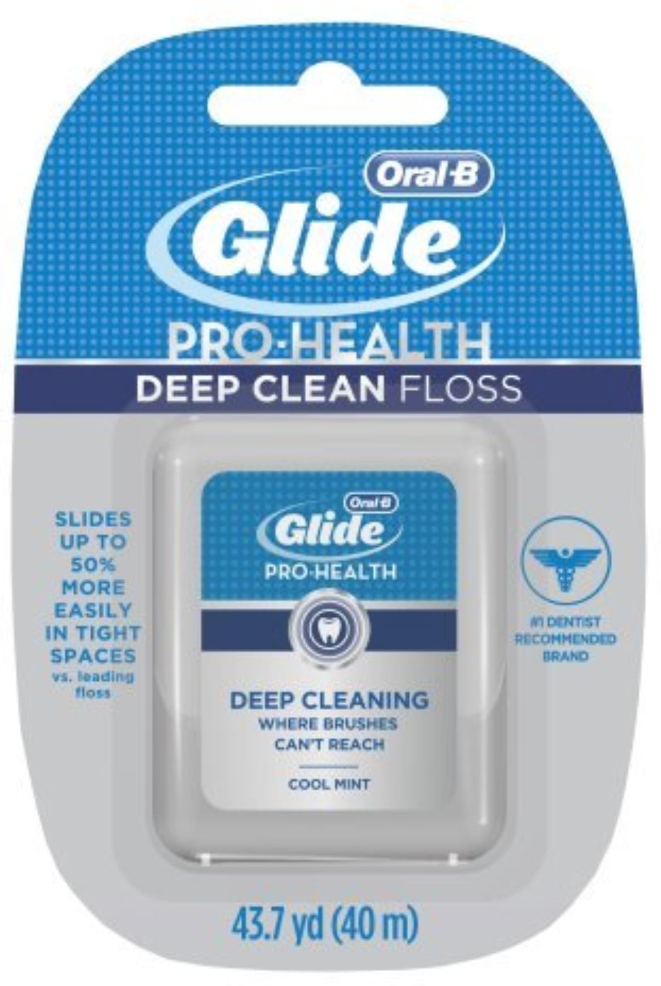Glide Deep Clean Floss Cool Mint 43.70 Yards - Walmart.com