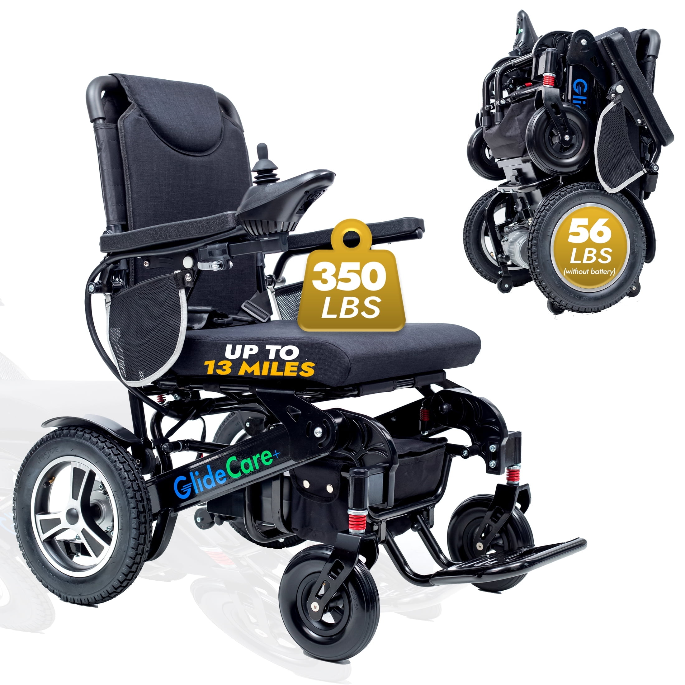 GlideCare G-6 Electric Wheelchair, Lightweight and Portable Wheelchairs ...