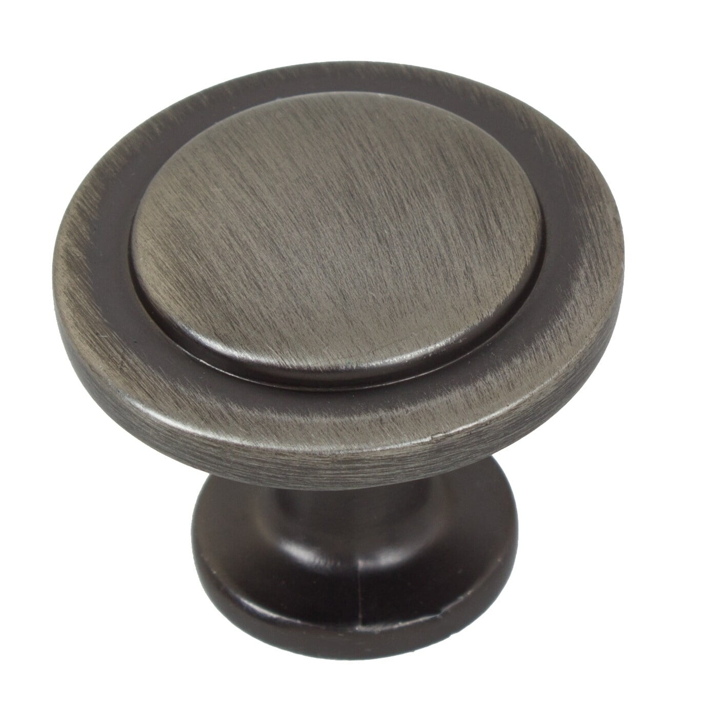 GlideRite 1-1/4 in. Classic Round Ring Cabinet Knobs, Satin Pewter ...