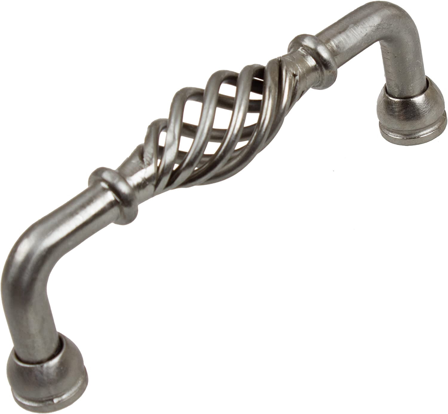 GlideRite 3.75-inch CC Satin Nickel Fluted Birdcage Cabinet Pulls (Pack ...