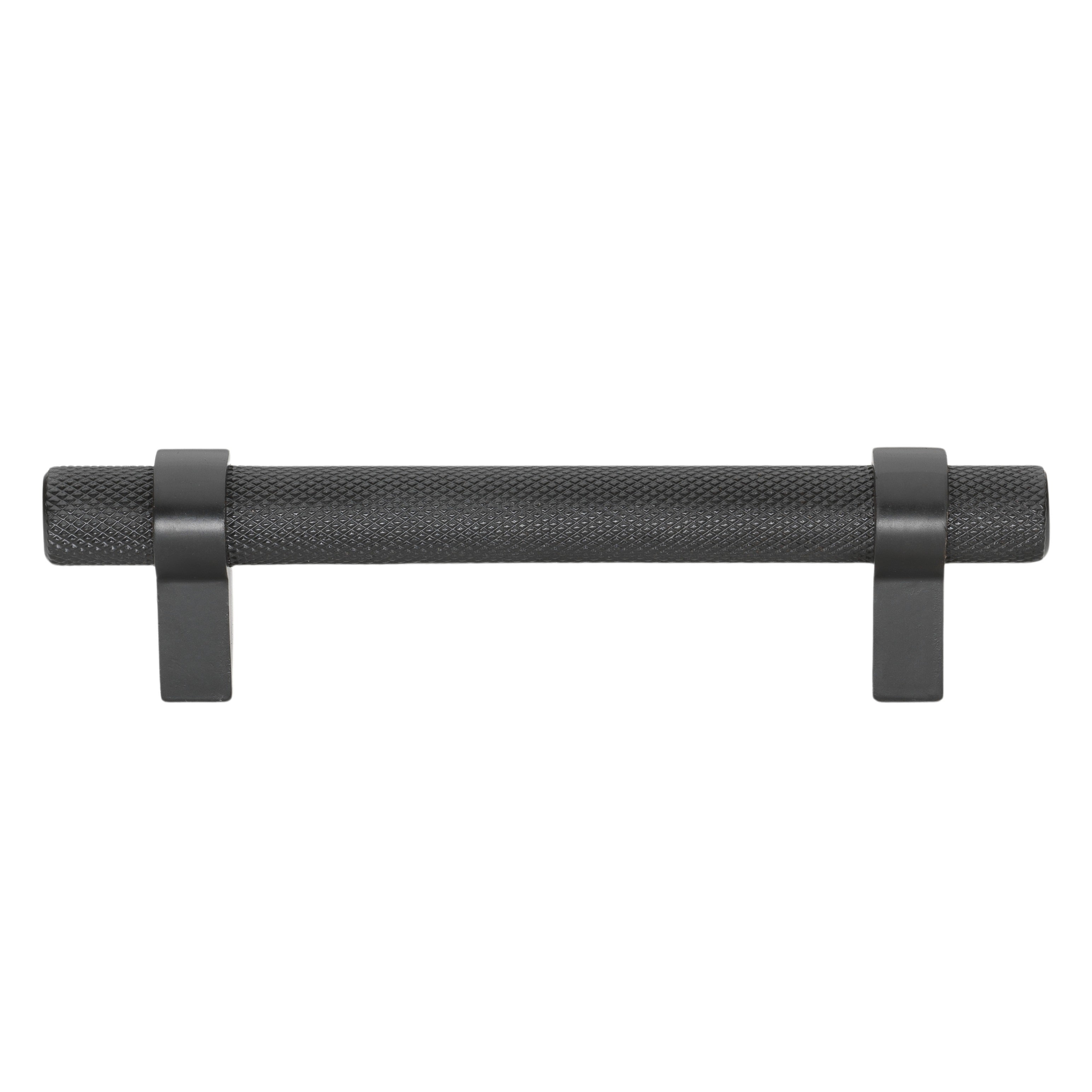 GlideRite 3.75 in Screw Center Solid Steel Knurled Euro Bar Pull (Pack ...