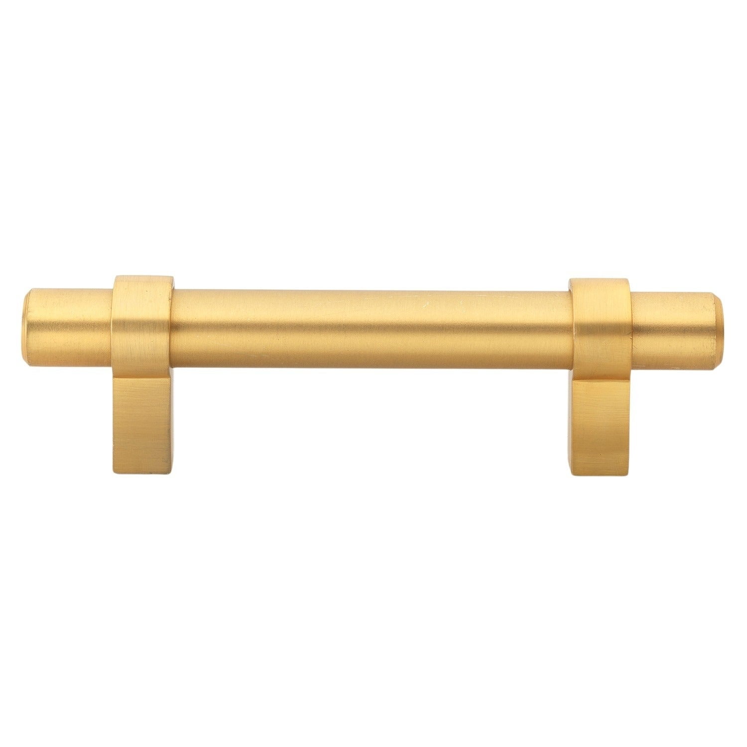 GlideRite 3 in. Center European Style Solid Steel Bar Pulls, Satin Gold ...