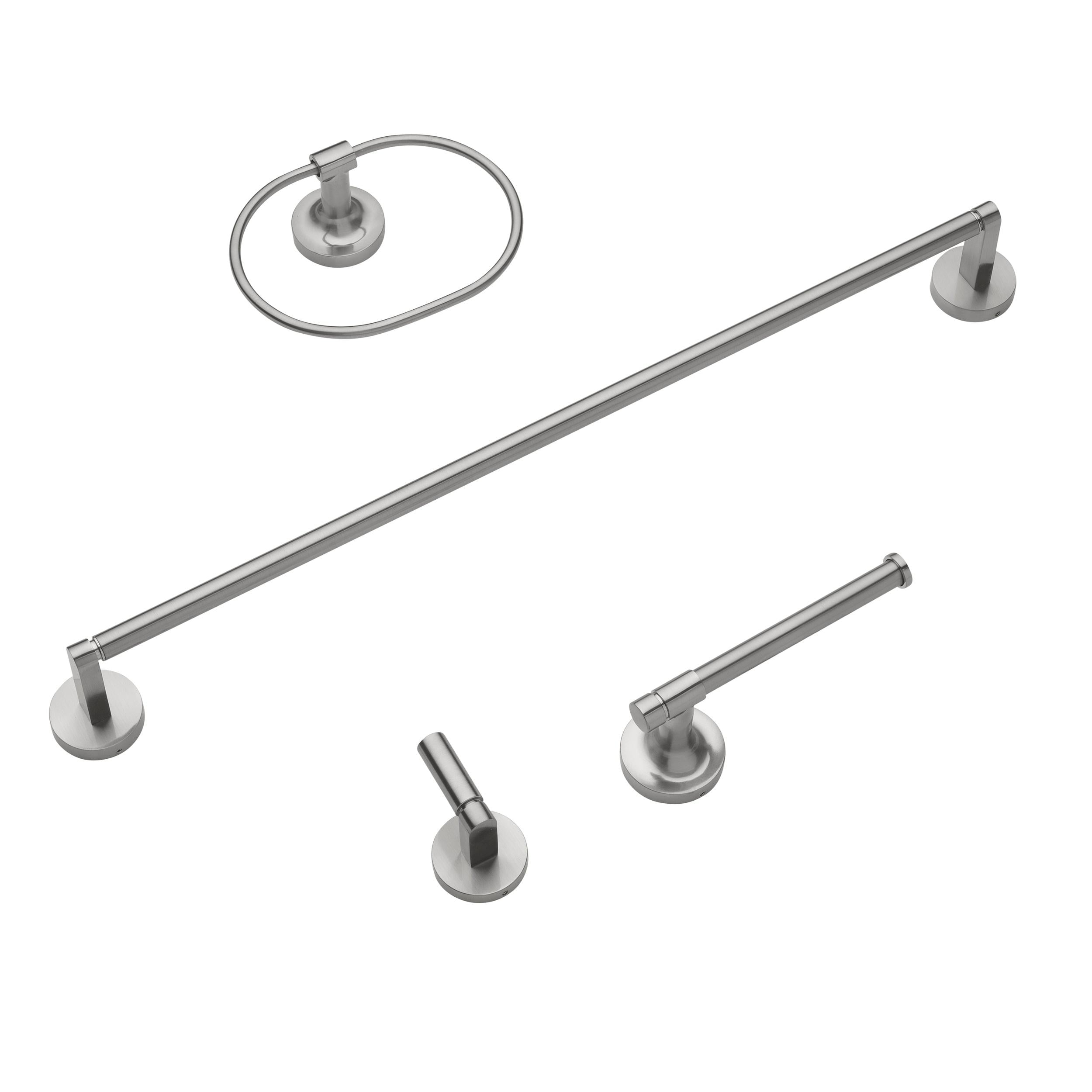 GlideRite Hardware GlideRite 4-Piece Bathroom Hardware Set - 9024-KIT ...
