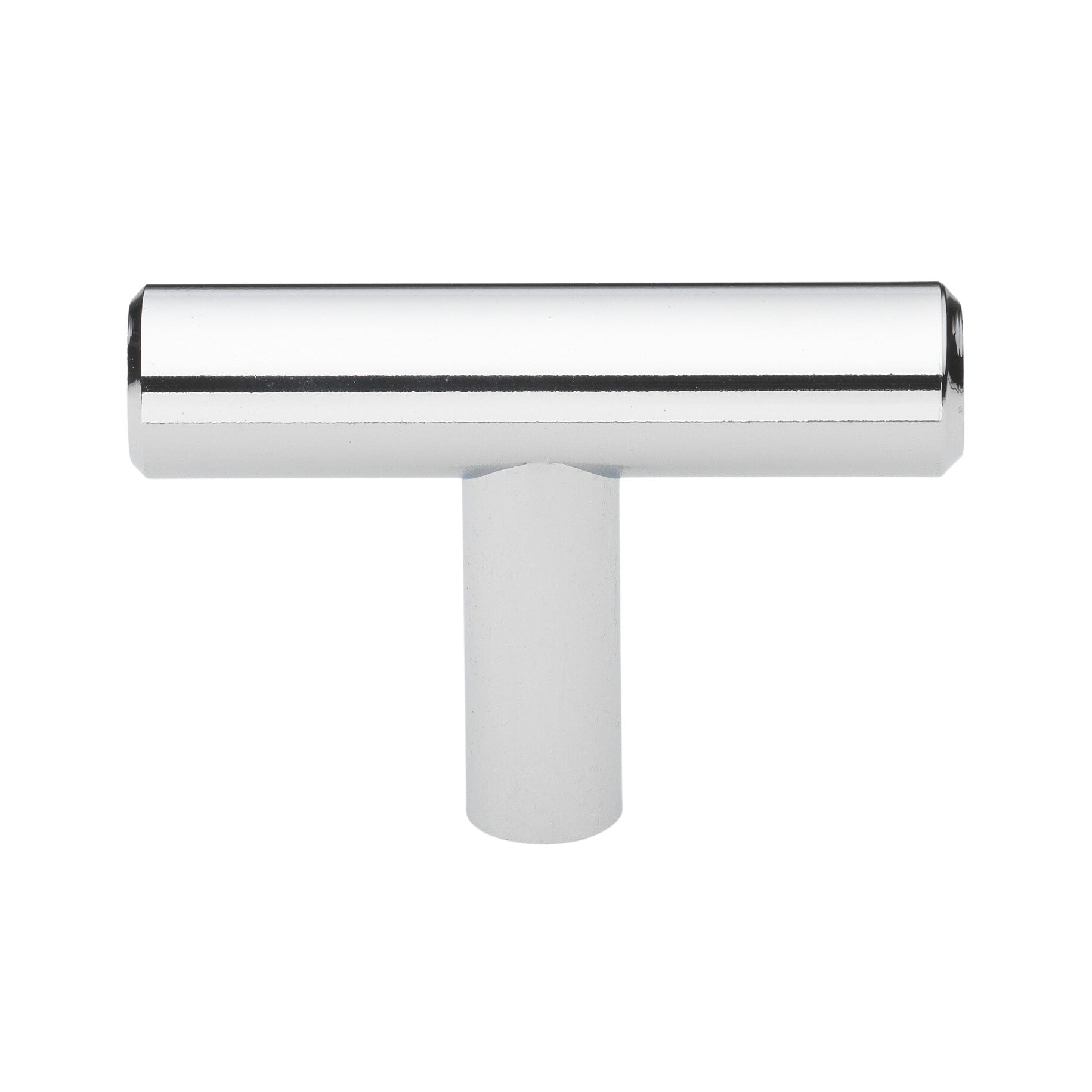Gliderite 5 Pack 2 In Polished Chrome Solid Steel Cabinet T Knob Pulls
