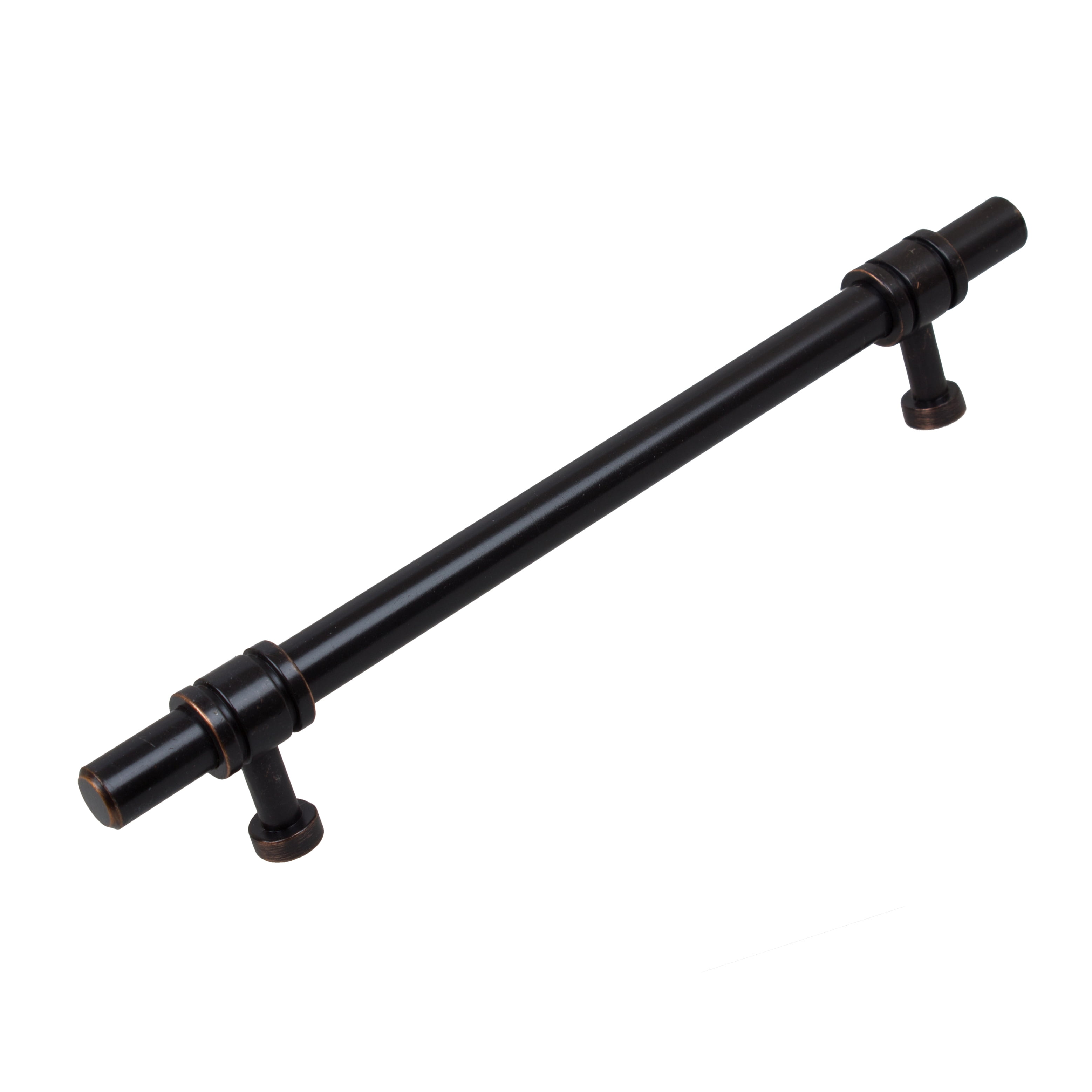 GlideRite 6-5/16 in. Center Barrel Ring Bar Pull Solid Cabinet Hardware ...