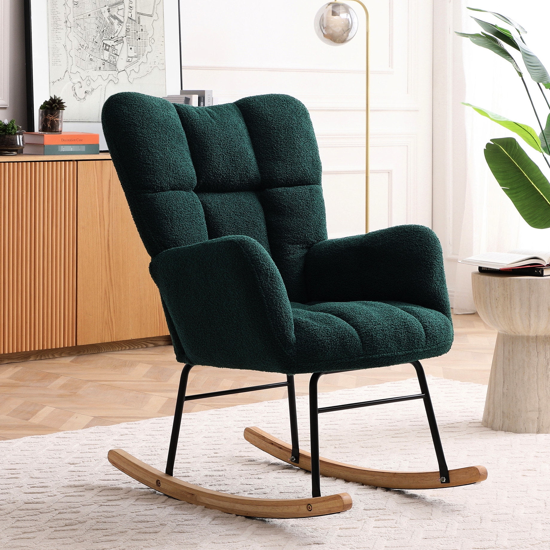 Glider Accent Chair | Rock Baby or Relax Alone | Expanding Sponge and ...