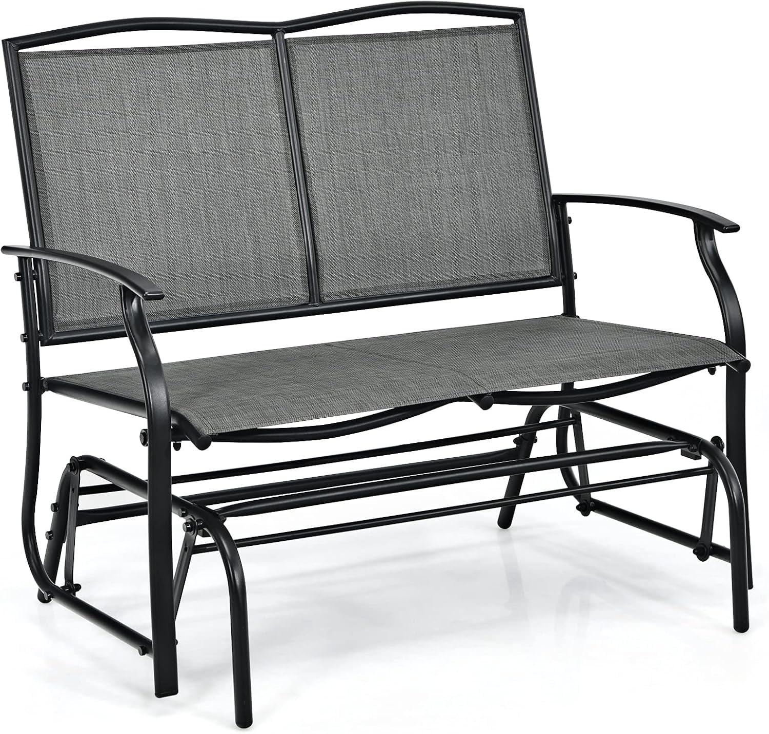Glider Benches for Out de, Swing Glider Chair with Steel Frame, 400 LBS ...