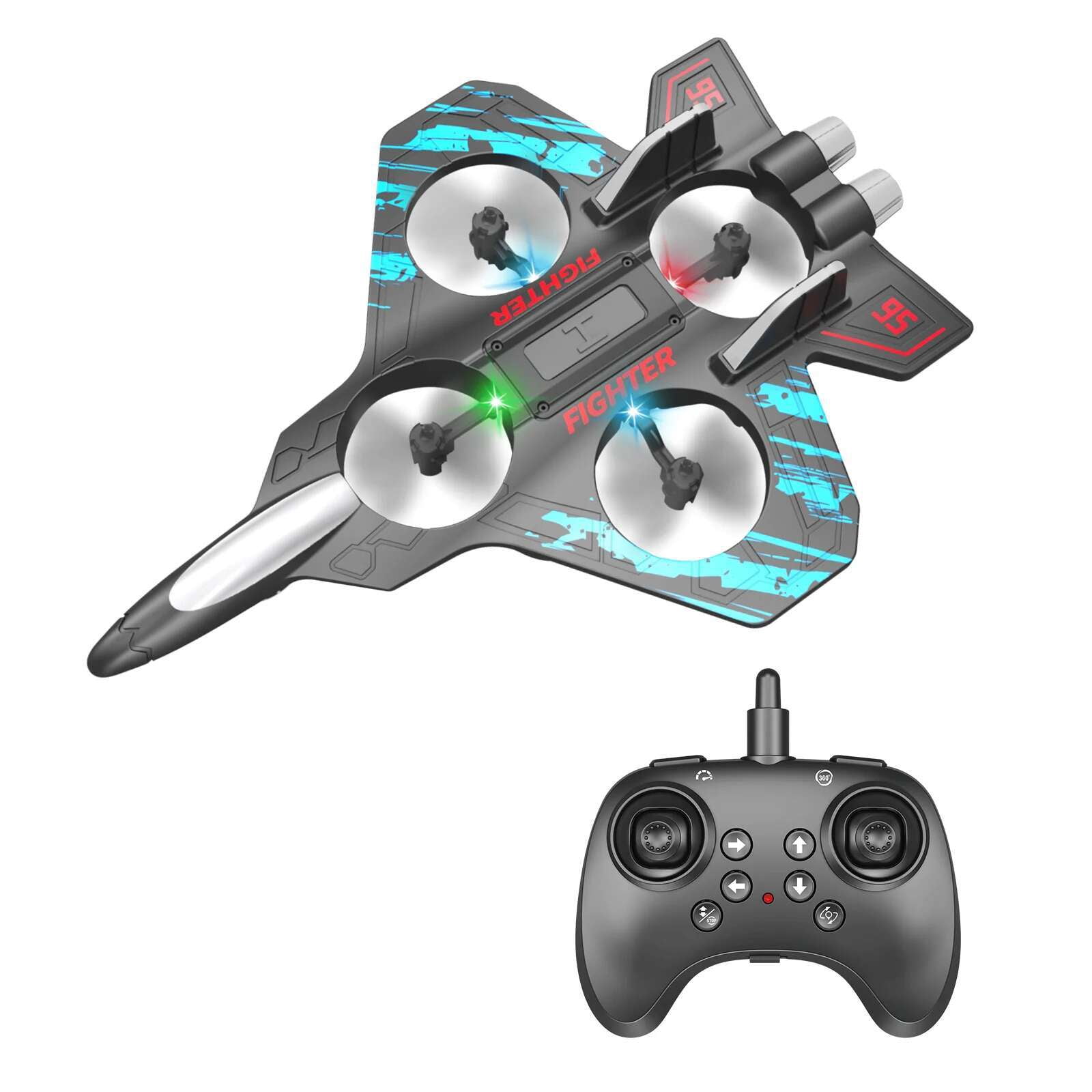 Glider Flying Helicopter RC Hobby Jet Plane 2.4G Stunt Remote Control ...