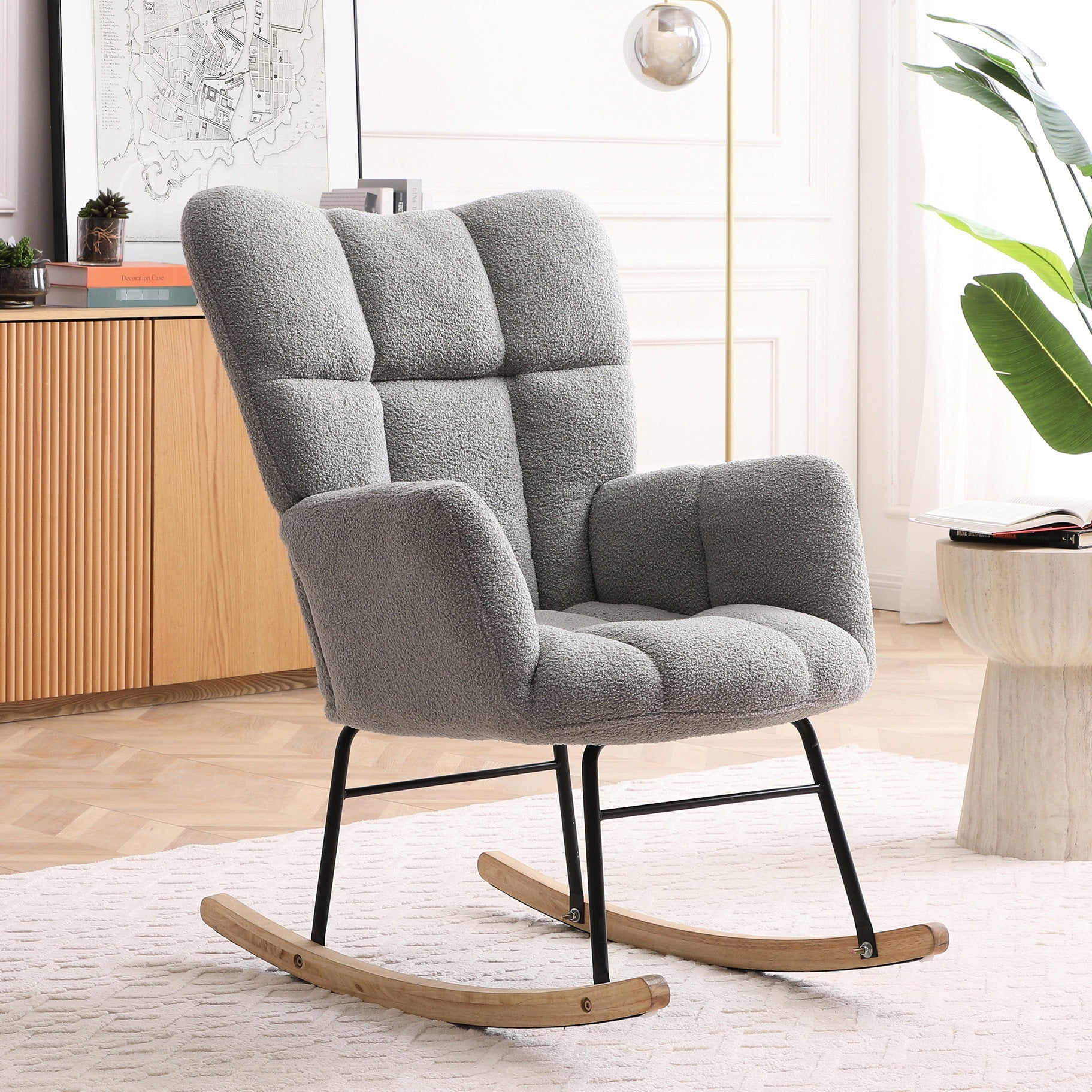 Glider Rocker Armchair | Rock Your Baby to Sleep in Bedroom | High ...