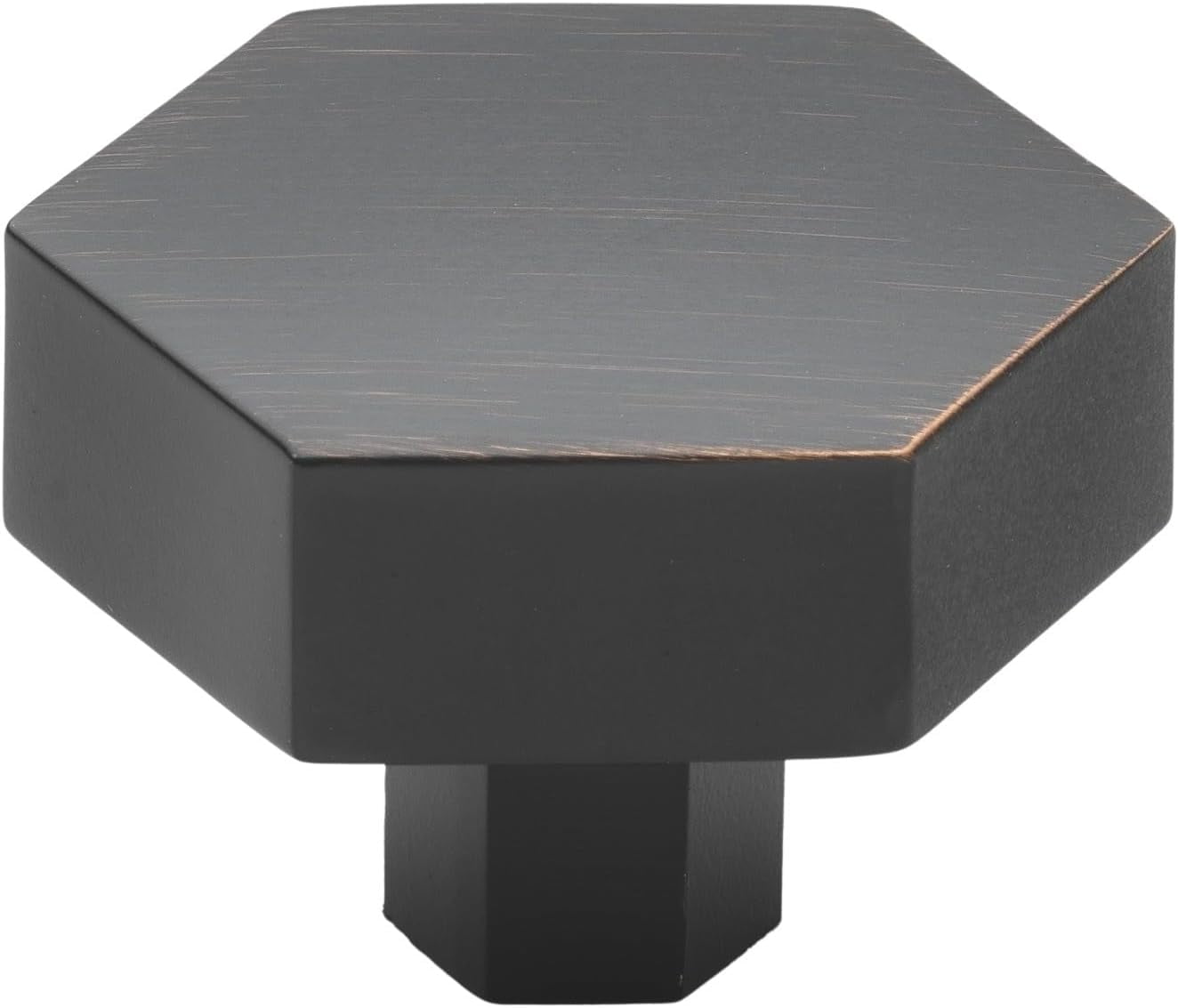 Gliderite 1-1/2 Inch Solid Hexagon Cabinet Knob, Oil Rubbed Bronze ...