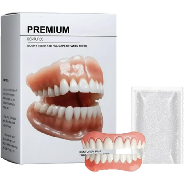 Glidewellpd Premium Denture, Advanced Full Denture Set, Smileasego ...