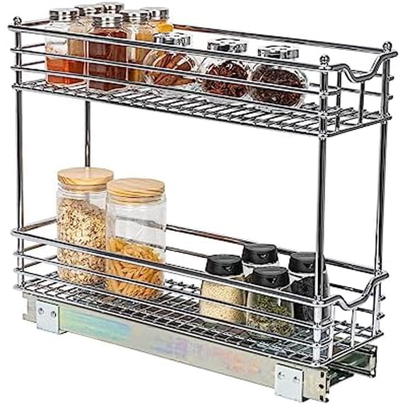 Glidez Multipurpose Chrome-Plated Steel Pull-Out/Slide-Out Storage ...