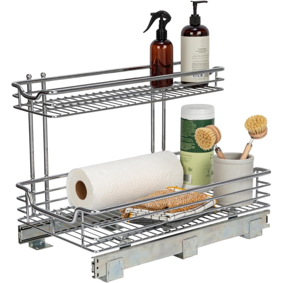 Glidez -Plated Pull-Out/Slide-Out Storage Organizer for Under Sink or ...