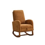Dinosisco Swivel Glider Rocking Chair for Nursery, Wingback Upholstered ...