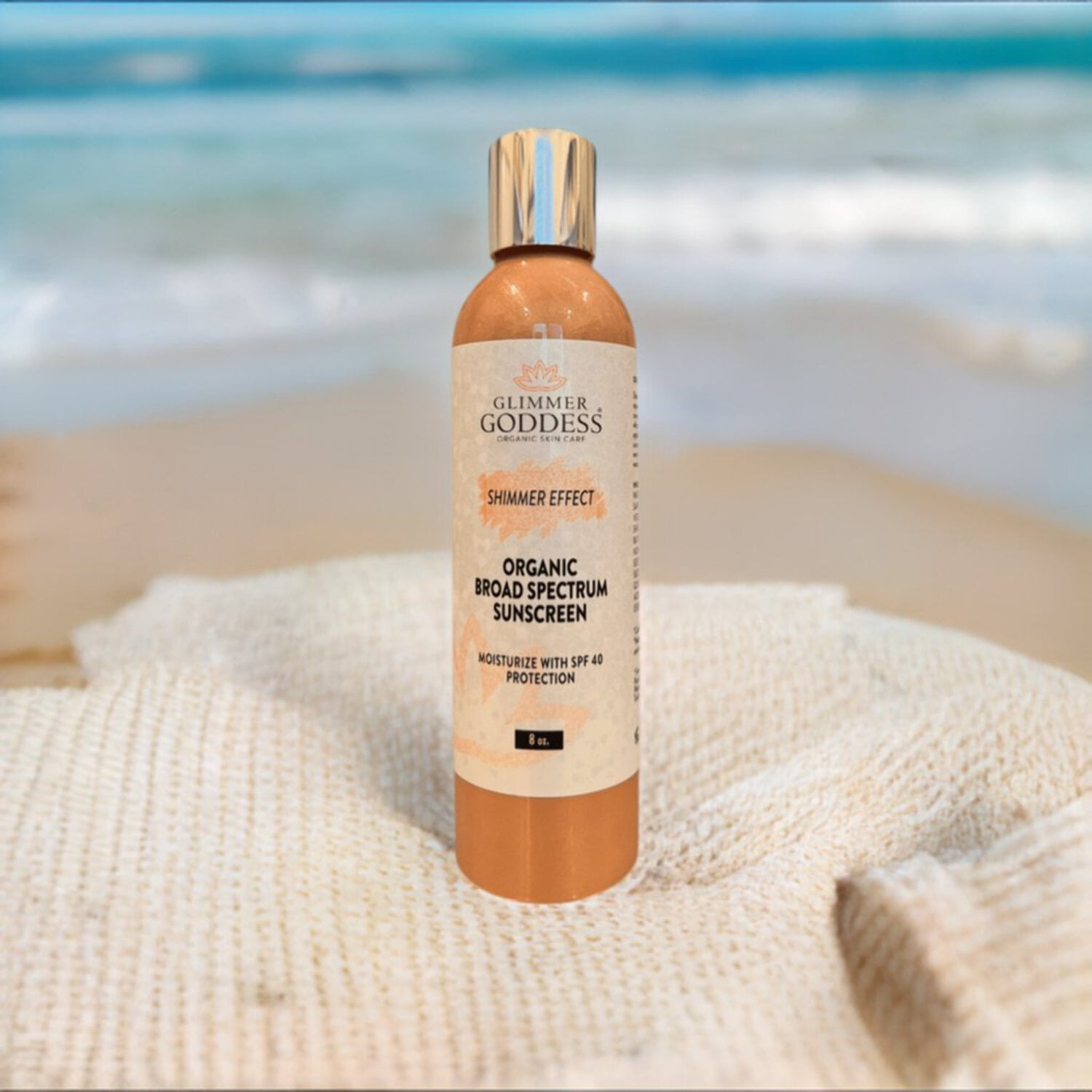 Glimmer Goddess Glow Organic Shimmer Sunscreen - Broad Spectrum SPF 40 ...