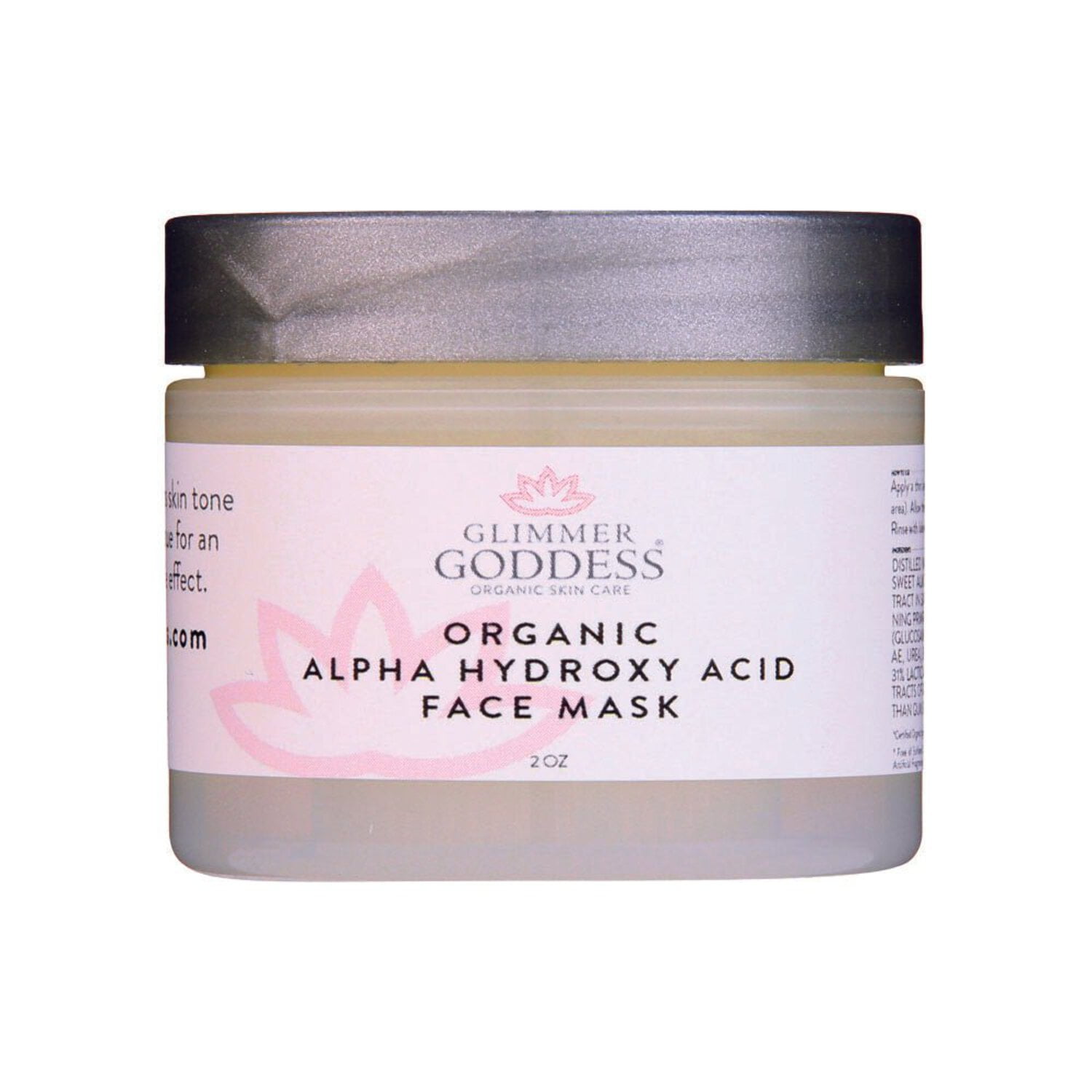 Glimmer Goddess Organic Alpha Hydroxy Acid Face Mask 2 oz. - Walmart.com