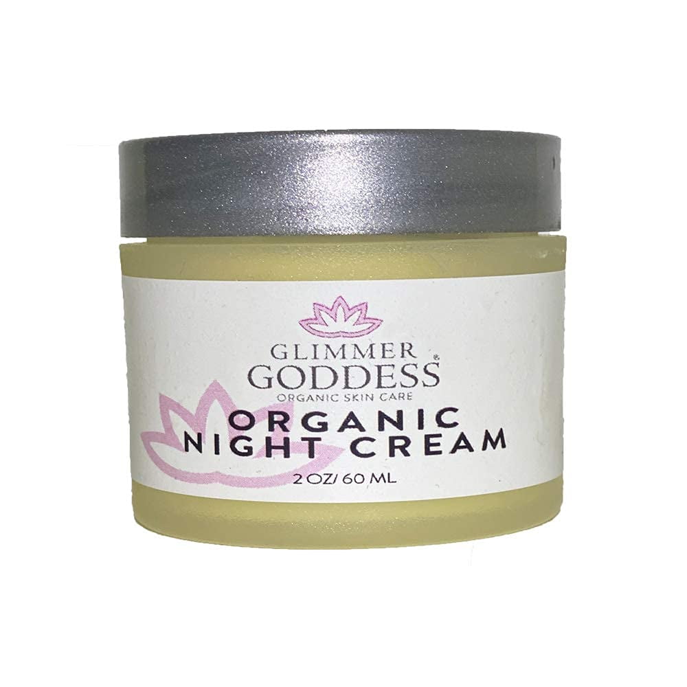 Glimmer Goddess Organic Night Cream Face Moisturizer, 2 oz - Walmart.com