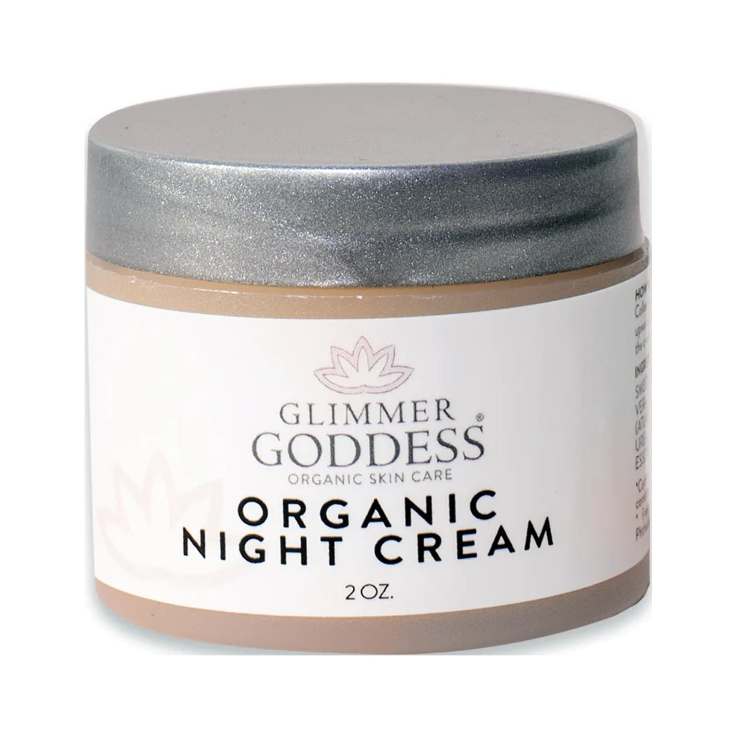 Glimmer Goddess Organic Night Cream Face Moisturizer, 2 oz - Walmart.com