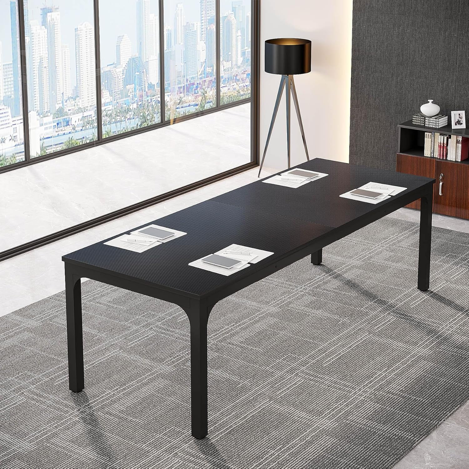 GlimmerGrove 6.5FT Conference Table, 78.7 Inche Rectangle Meeting ...