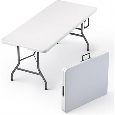 Whitsunday Outdoor Folding Table, 20.4-25.6" Height Adjustment Camping ...
