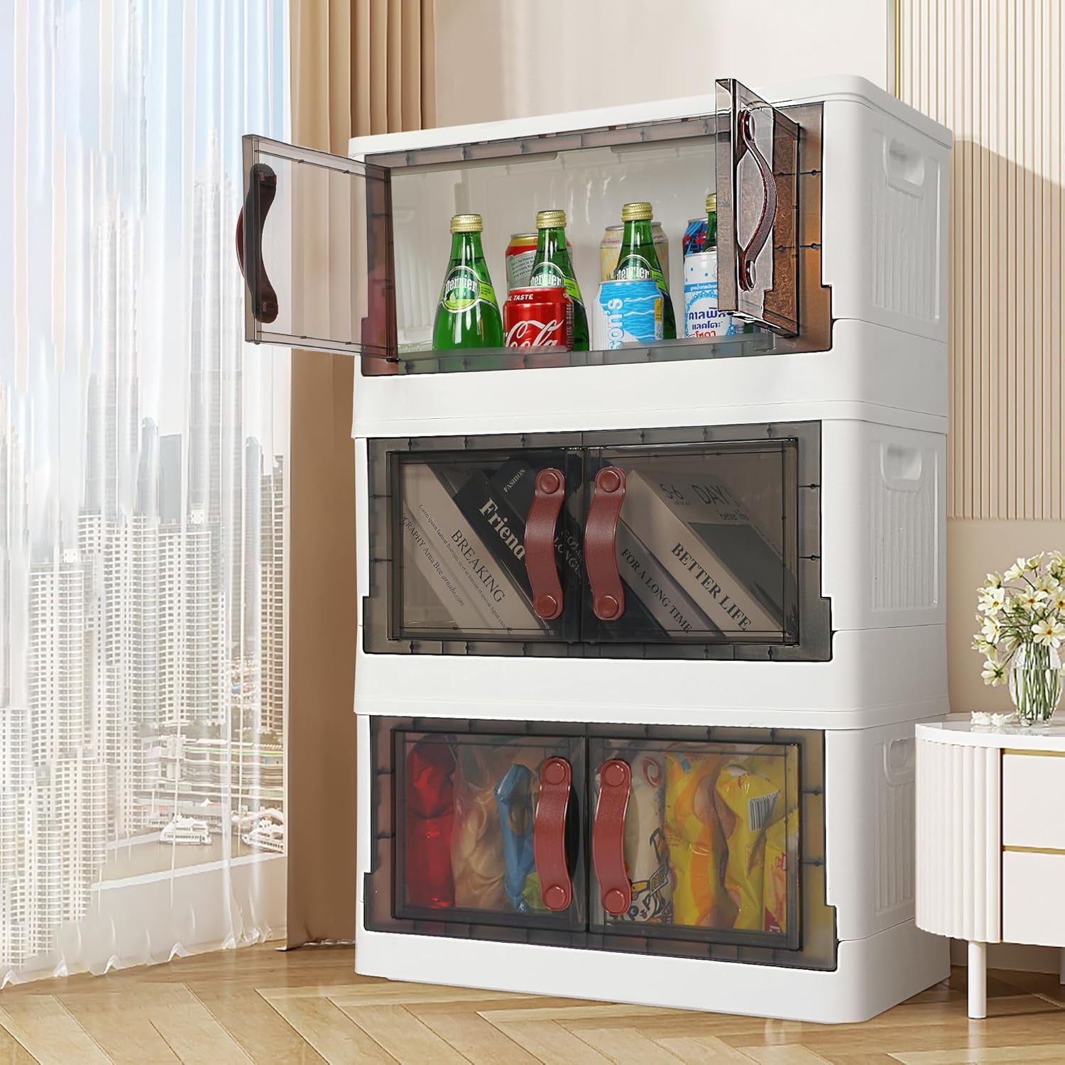 GlimmerGrove Plastic Storage Bins with Lids, 120 Qt (30 Gal) Storage ...