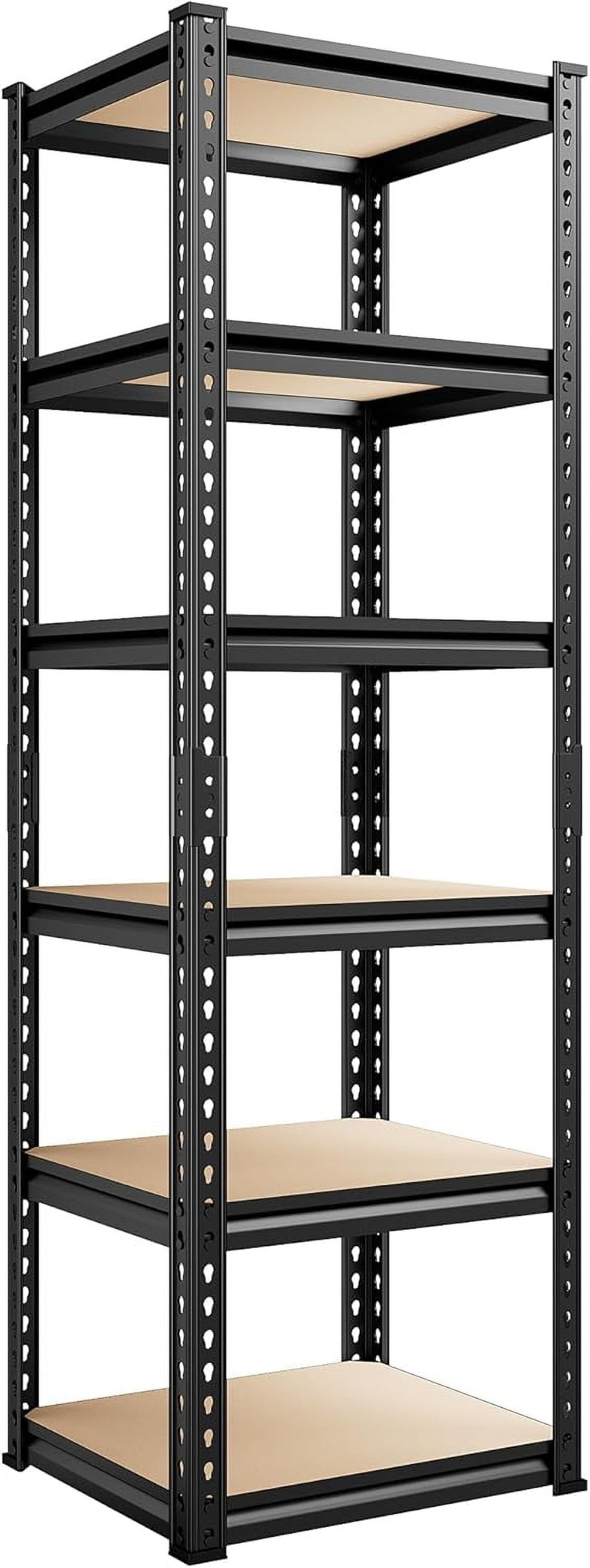 GlimmerGrove Storage Shelves 6 Tier Garage Shelving Heavy Duty Metal ...