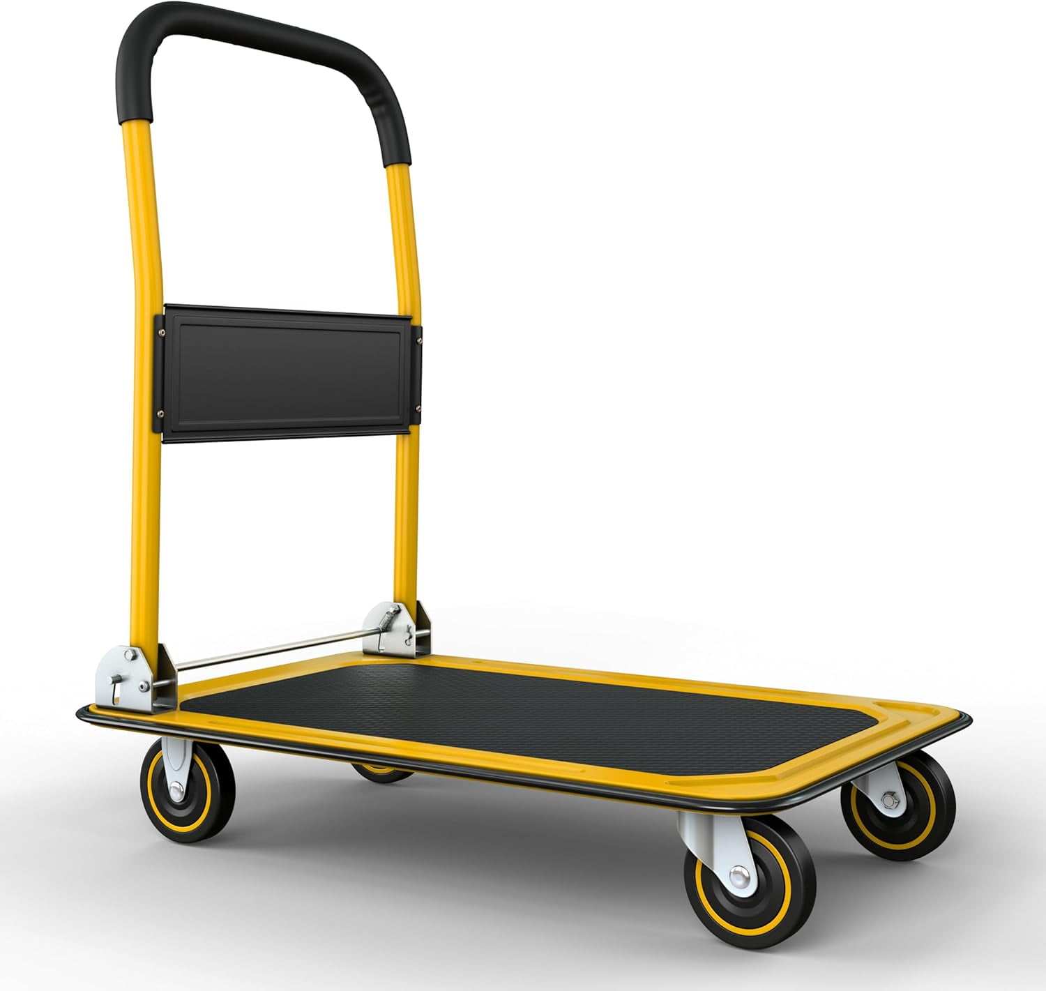 GlimmerGrove Upgraded Foldable Push Cart | 330 lbs. Capacity Moving ...