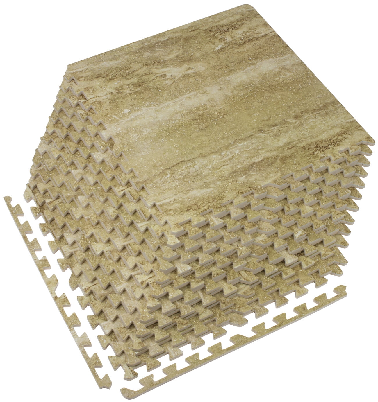 GlimmerGrove Wood Grain Floor Tiles Foam Mat EVA Interlocking Mats Tile ...