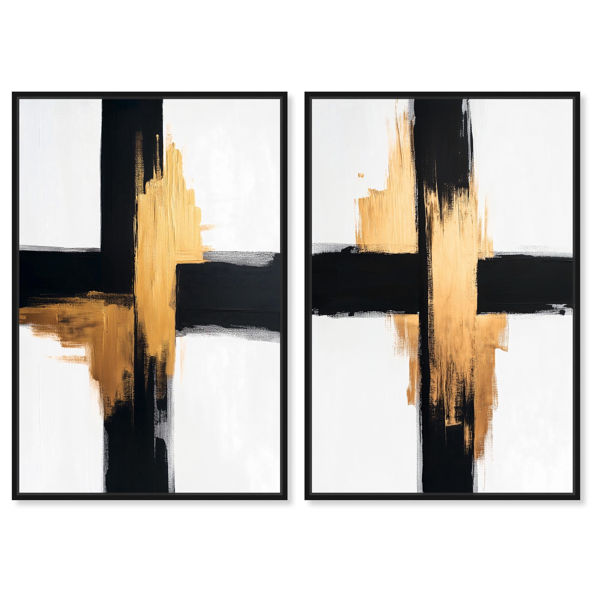 Glimmering Edges Set Canvas Set of 2 Elegant Wall Art by Art Remedy ...
