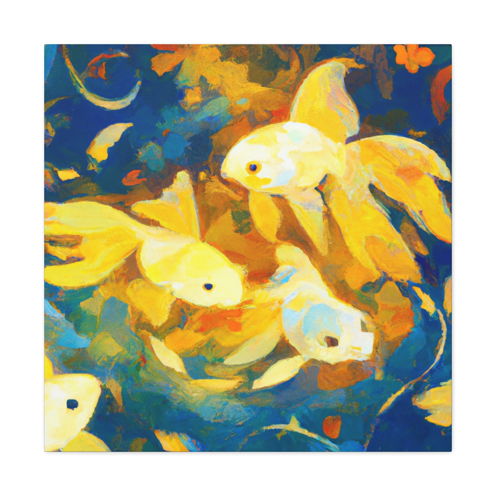"Glimmering Goldfish Pristine" - Canvas - Walmart.com
