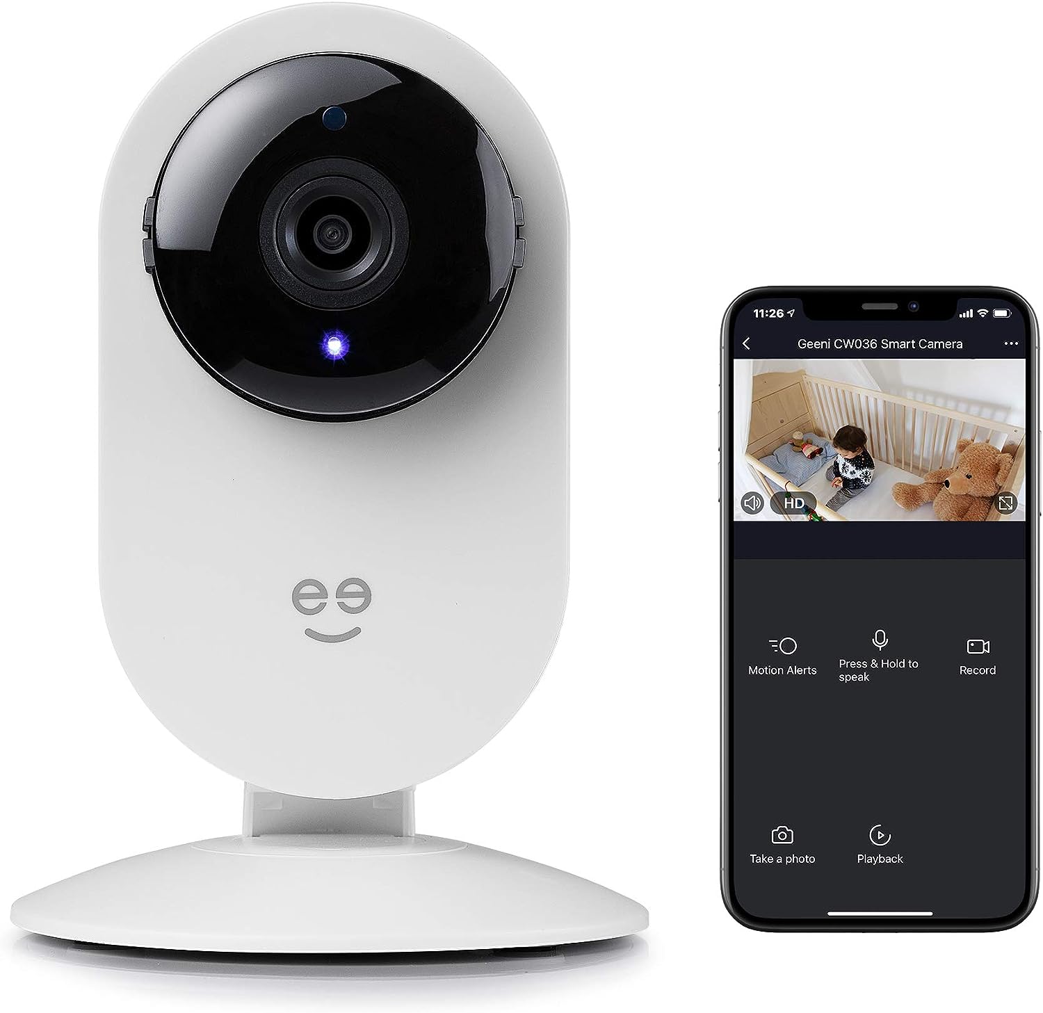 Glimpse 1080p HD Smart Camera – Indoor Home Security Camera – No Hub ...