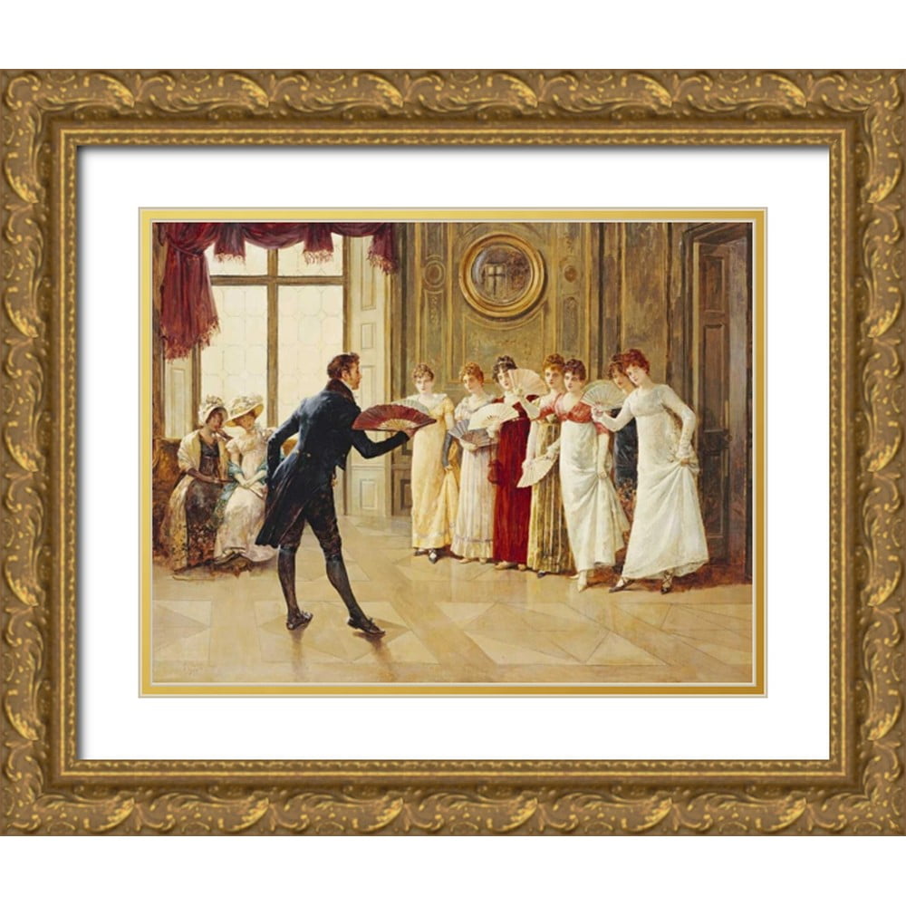 Glindoni, Henry Gillard 24x19 Gold Ornate Wood Framed with Double Matting Museum Art Print ...