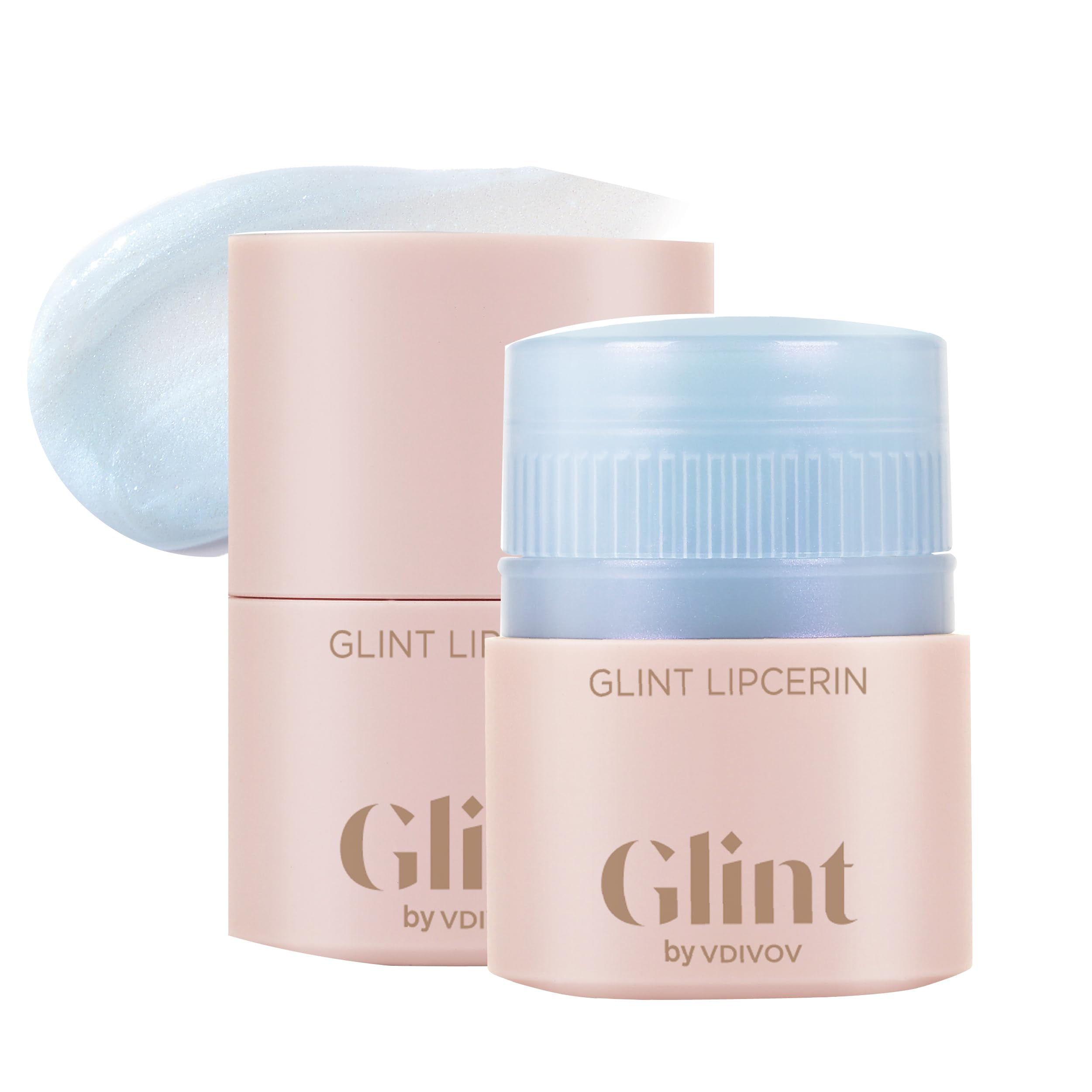 Glint Lipcerin (Icy Blue, 0.5fl oz) - Long Lasting Hydrating lip gloss ...