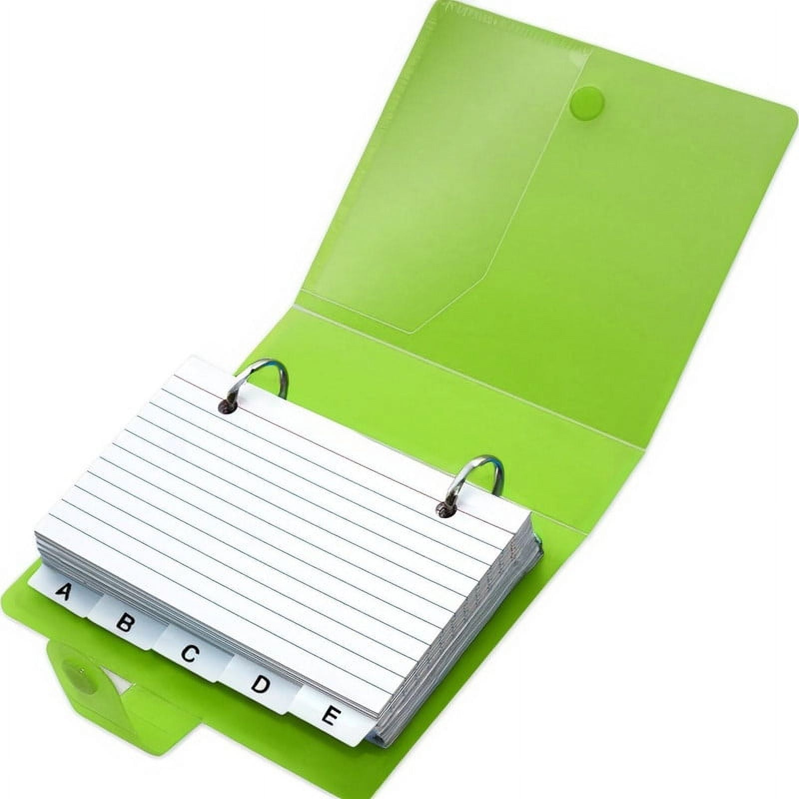 Glipmire Note Index Cards 3x5 with Rings Binder Holder and Dividers,100 ...